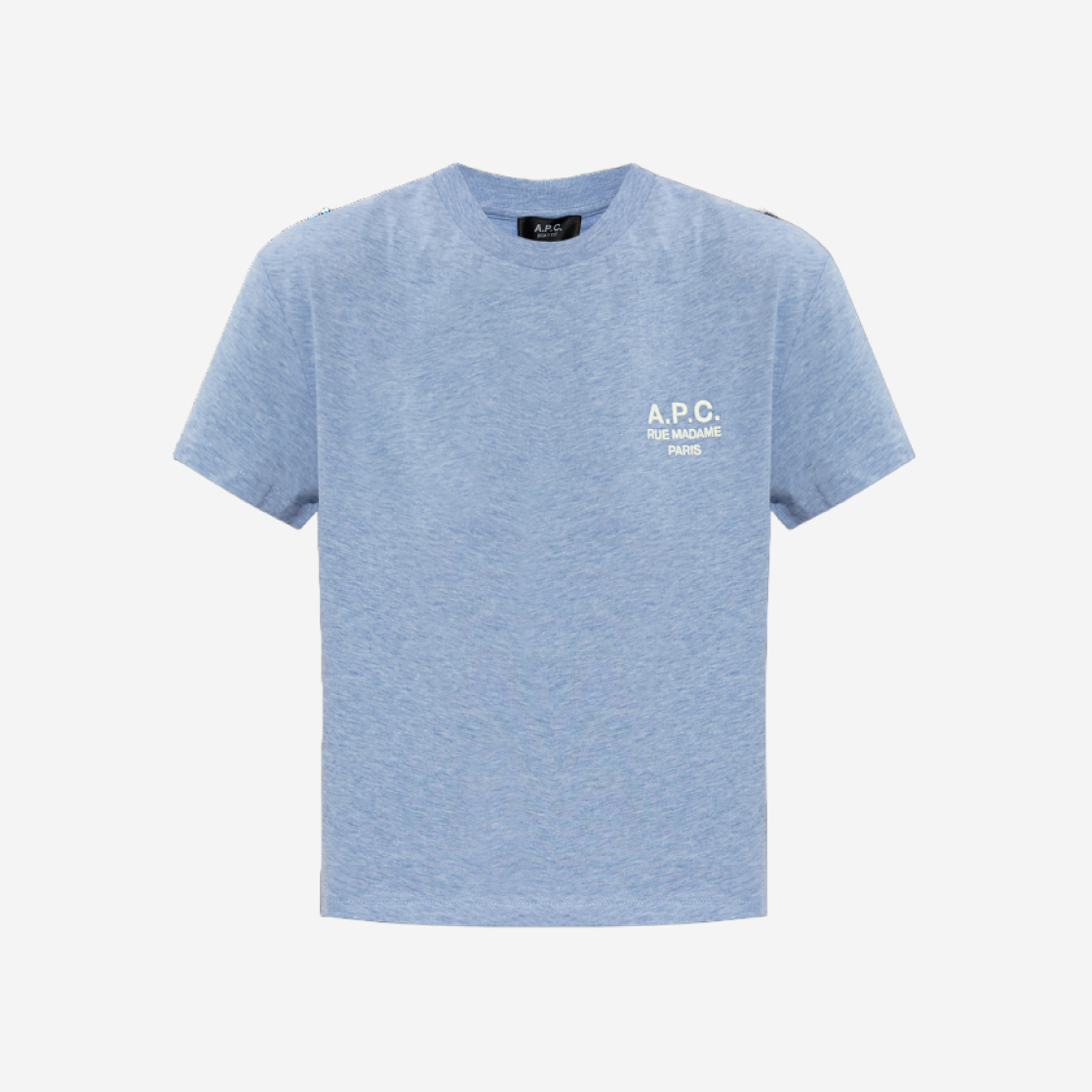 (W) 아페쎄 로고 티셔츠 다크 네이비 블루 에크루 | A.P.C. | KREAM