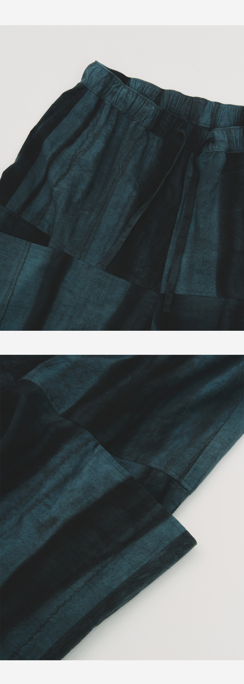 자고류 스트라이프 팬츠 인디고 | Jagoryu | KREAM