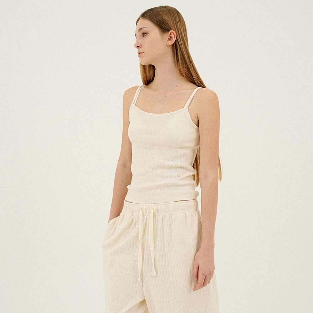 엘엘엘 디자인 스튜디오 포인트텔 베이비 탑 빈티지 베이지 | LLLDESIGNSTUDIO | KREAM