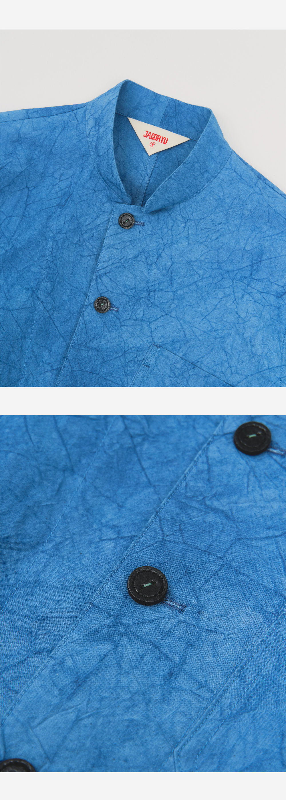 자고류 내추럴 다잉 워크자켓 인디고 | Jagoryu | KREAM