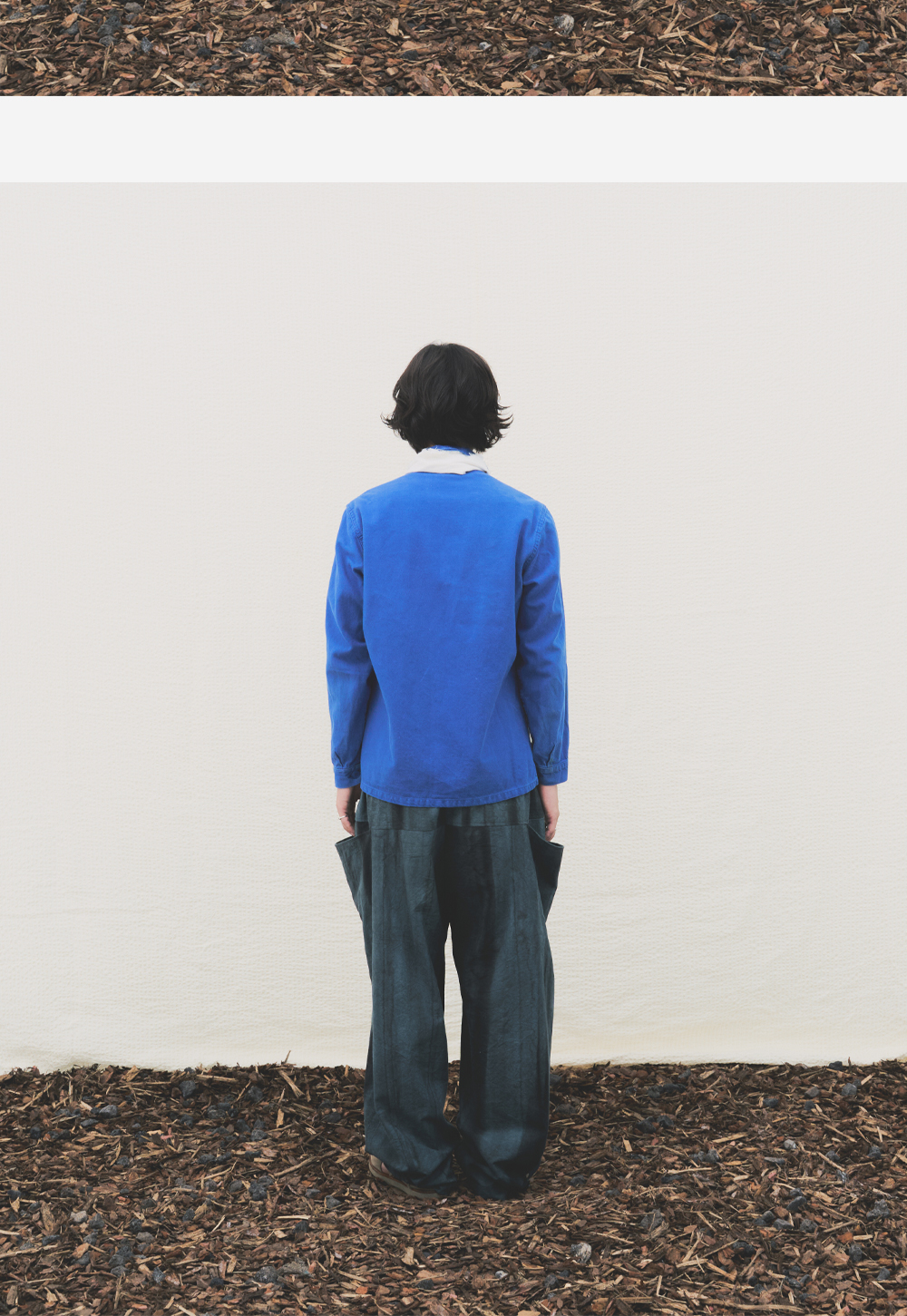 자고류 스트라이프 팬츠 인디고 | Jagoryu | KREAM