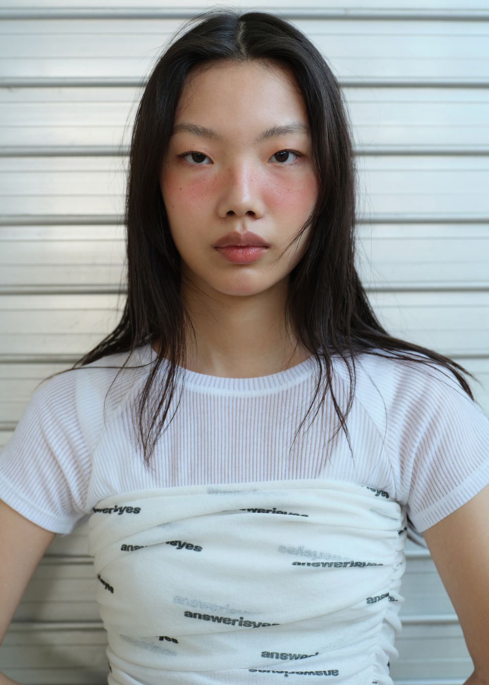 엔써이즈예스 드레이프 밴디드 튜브탑 화이트 | Answerisyes | KREAM