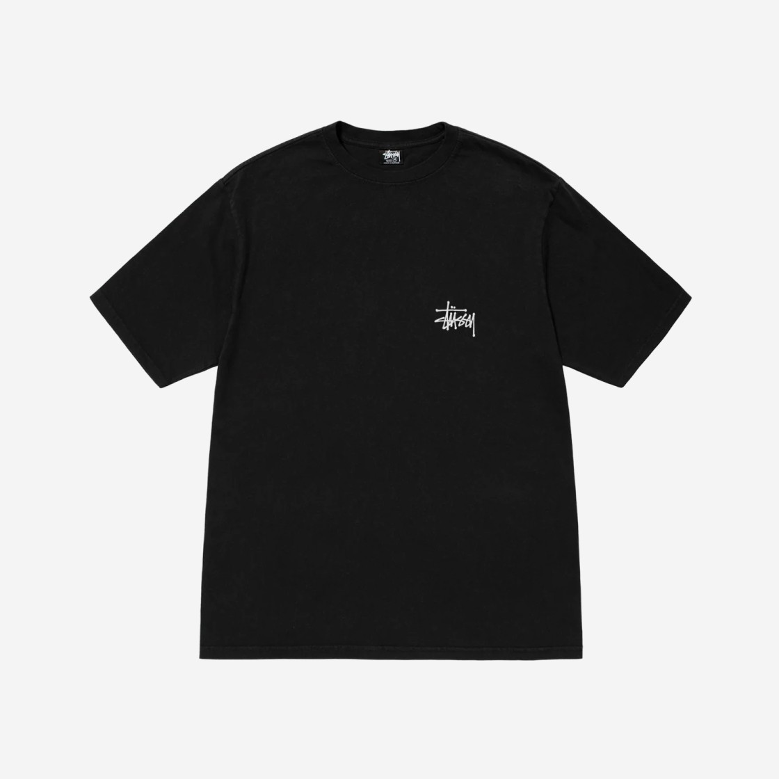 스투시 캘리포니아 그로운 피그먼트 다이드 티셔츠 블랙 Stussy Kream
