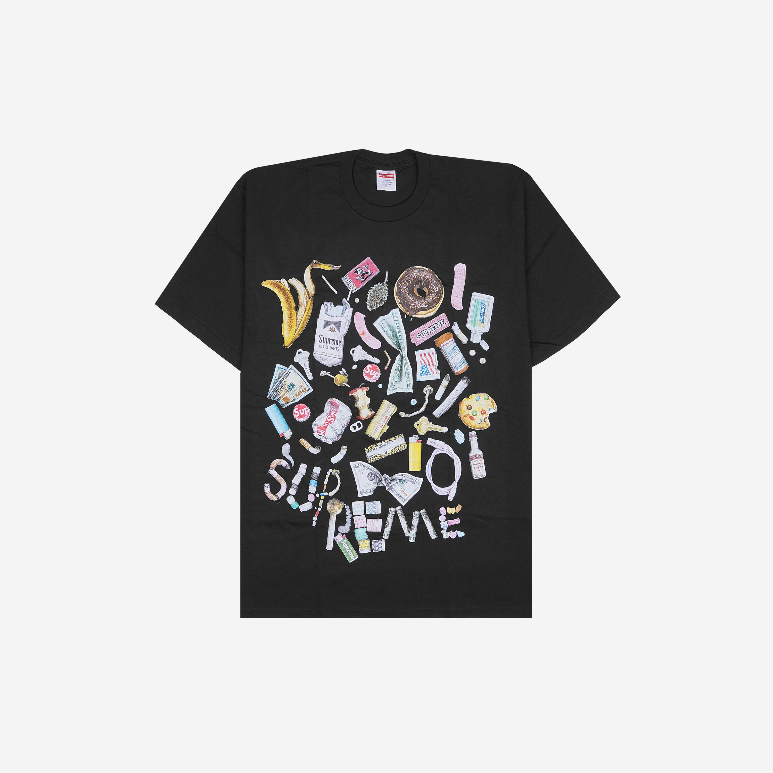 슈프림 트래시 티셔츠 블랙 - 23SS | KREAM