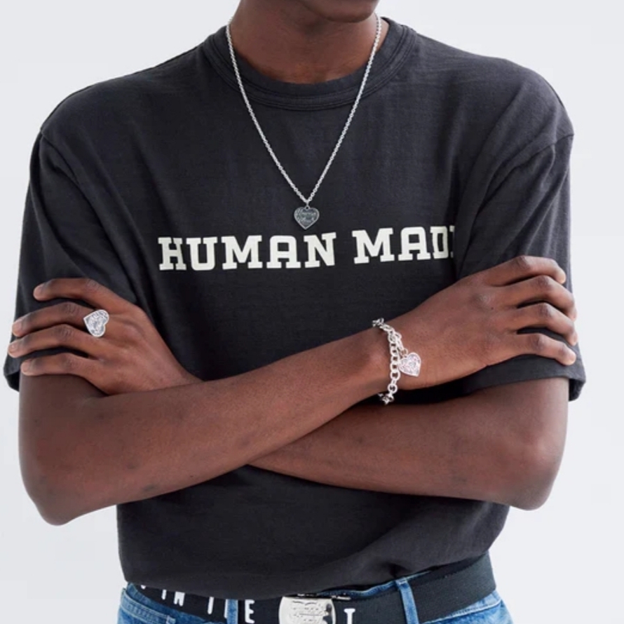 휴먼 메이드 그래픽 티셔츠#16 블랙 | KREAM