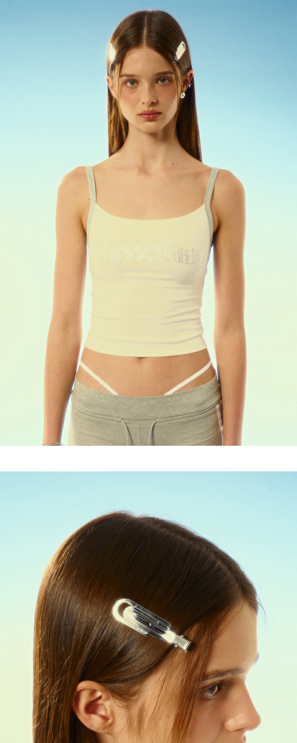 센티멍 넘버 545 서프보드 클립 헤어핀 실버 | SENTIMENTS | KREAM