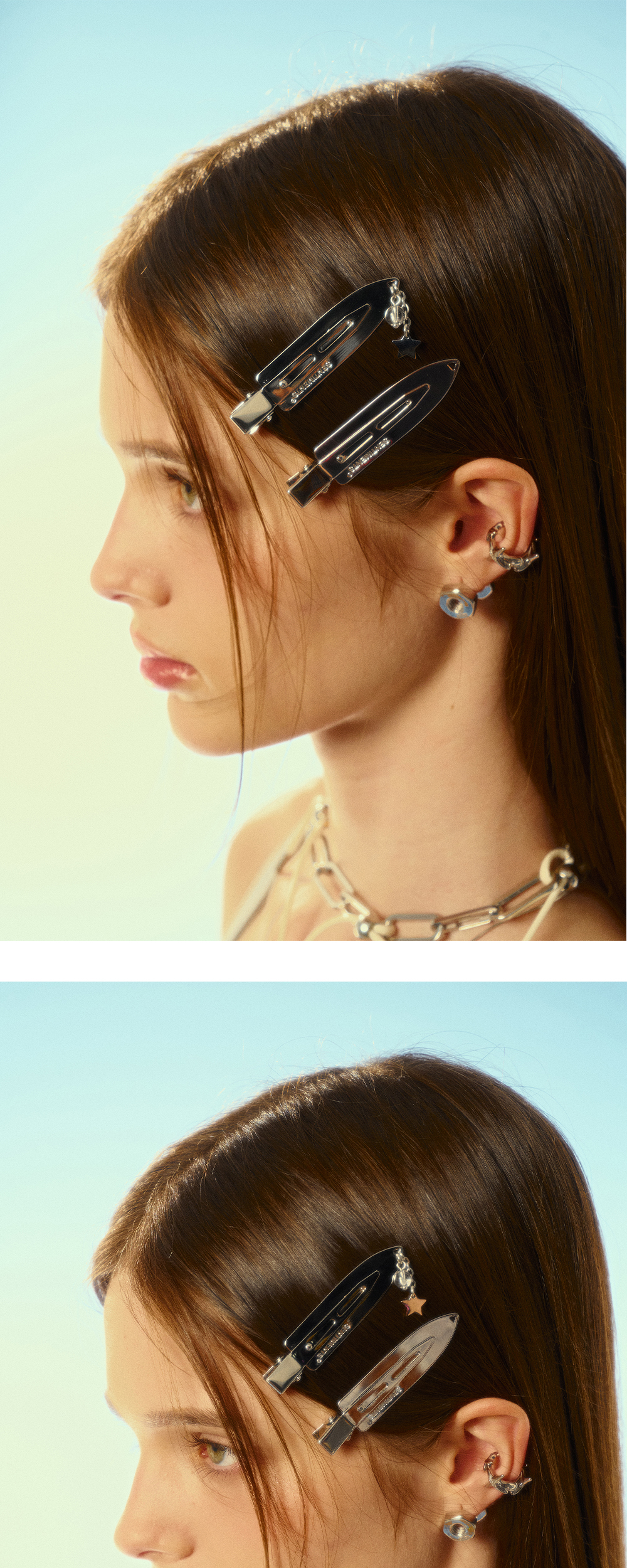 센티멍 넘버 512 서프보드 스타 헤어핀 블랙 | SENTIMENTS | KREAM