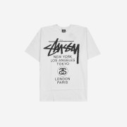 스투시 월드투어 티셔츠 화이트 2024,2025 | KREAM