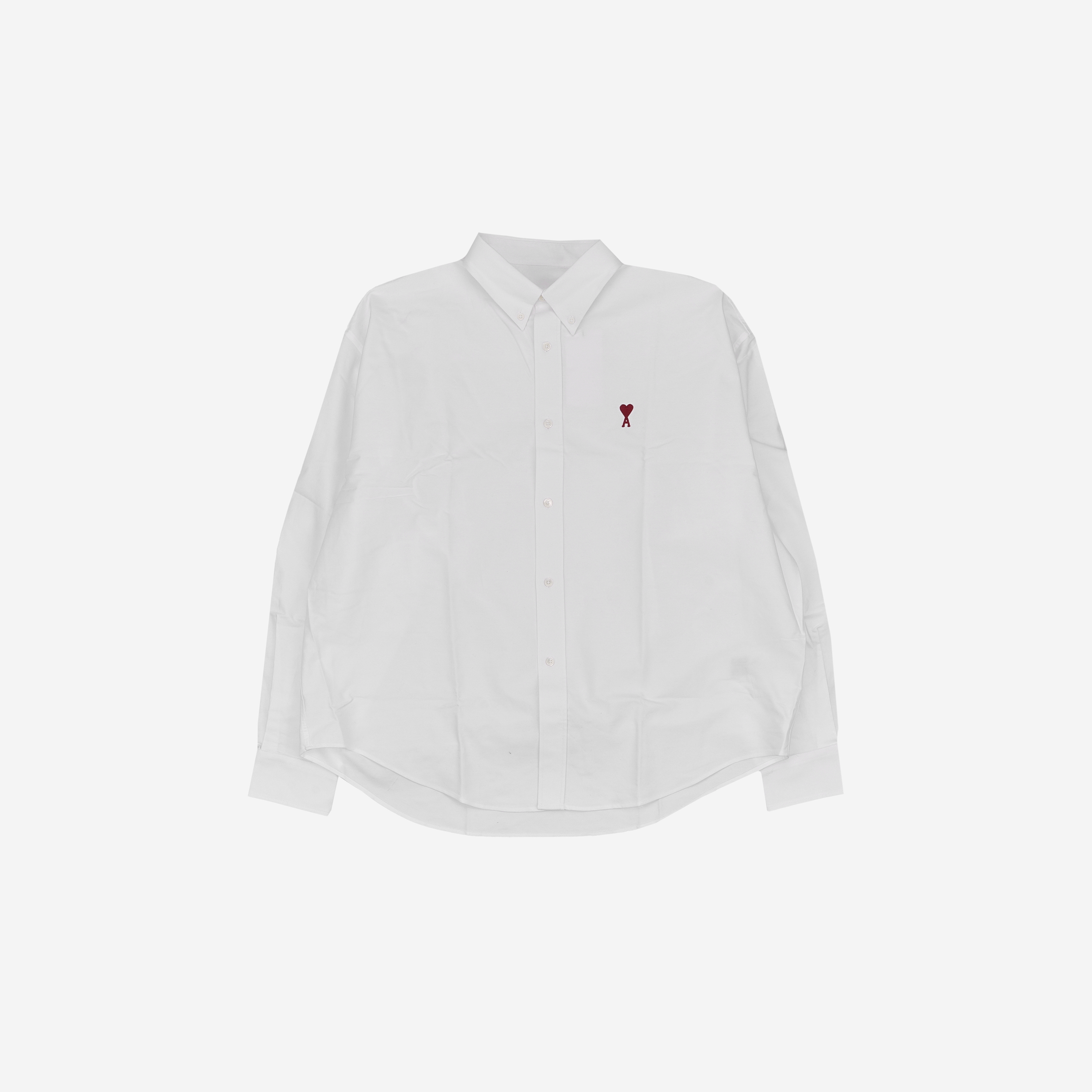 아미 스몰 하트 로고 박시 핏 셔츠 내츄럴 화이트 | KREAM
