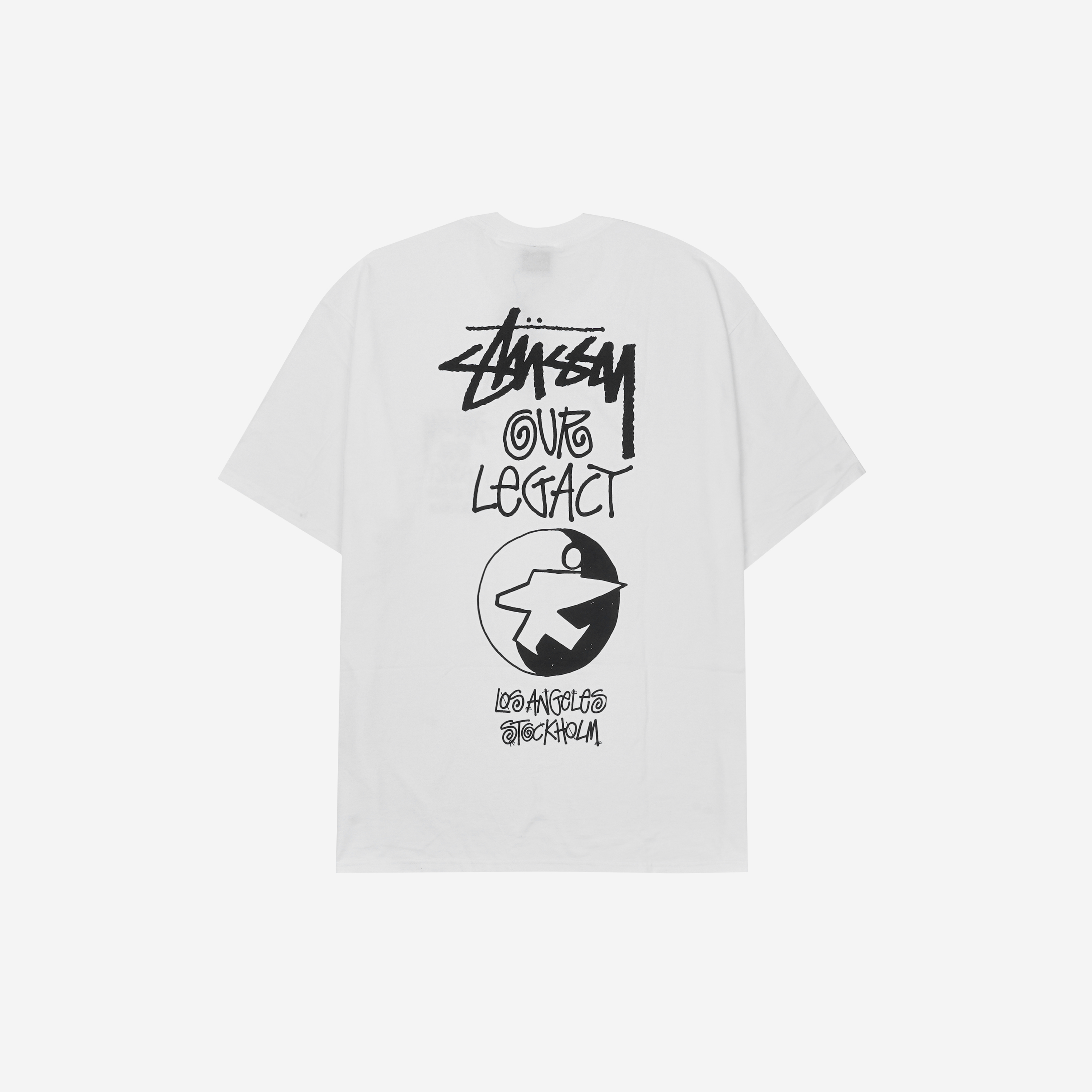 스투시 x 아워레가시 서프맨 티셔츠 화이트 - 21SS | KREAM