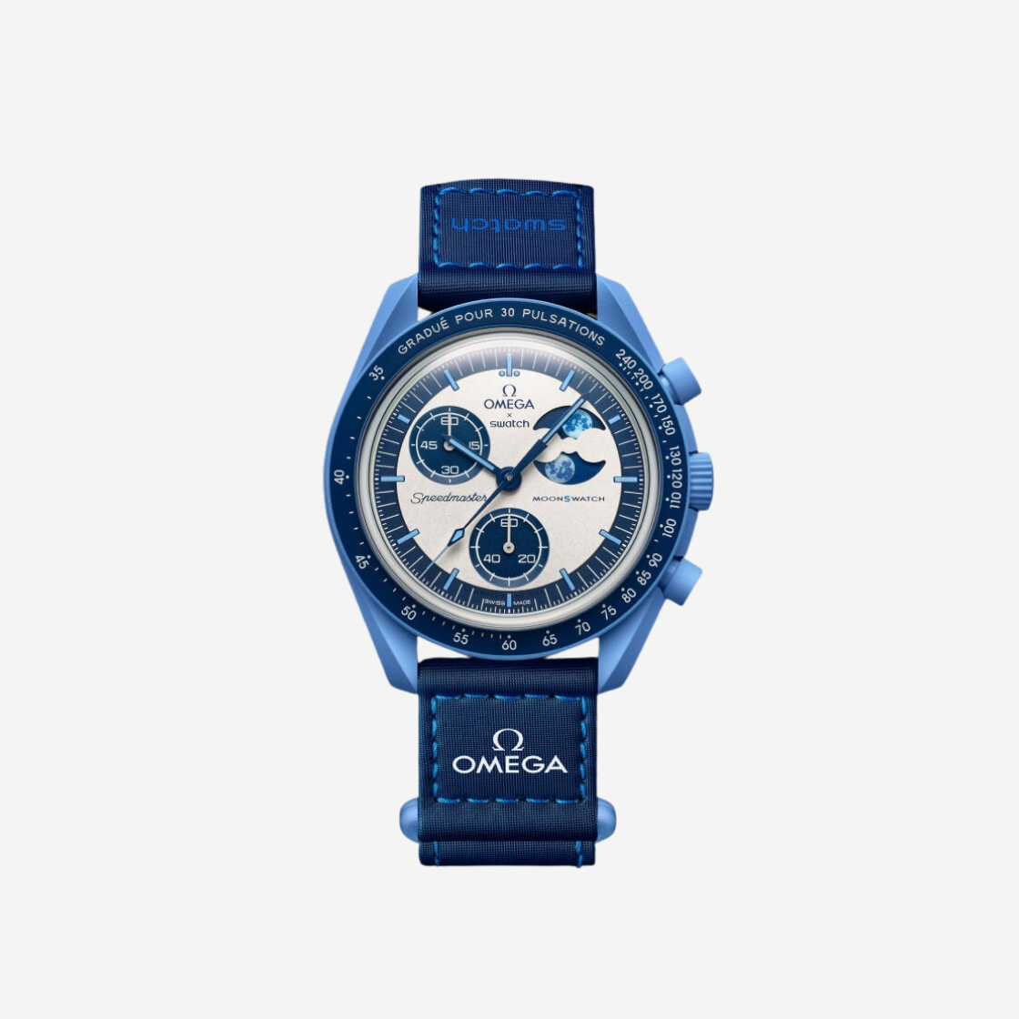 스와치 x 오메가 바이오세라믹 문스와치 미션 투 더 슈퍼 블루 문페이즈 | Swatch | KREAM