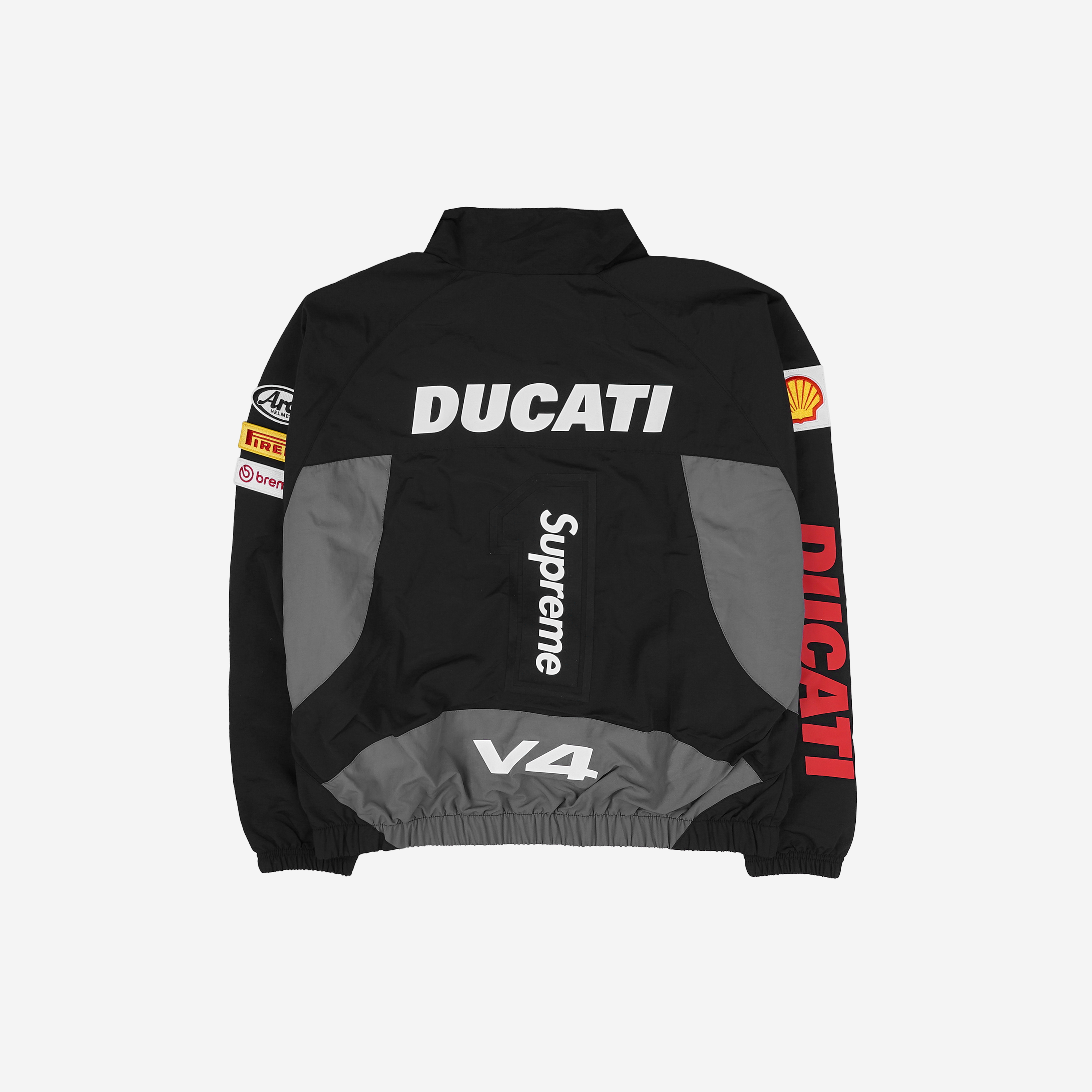 슈프림 x 두카티 트랙 자켓 블랙 - 24SS | KREAM