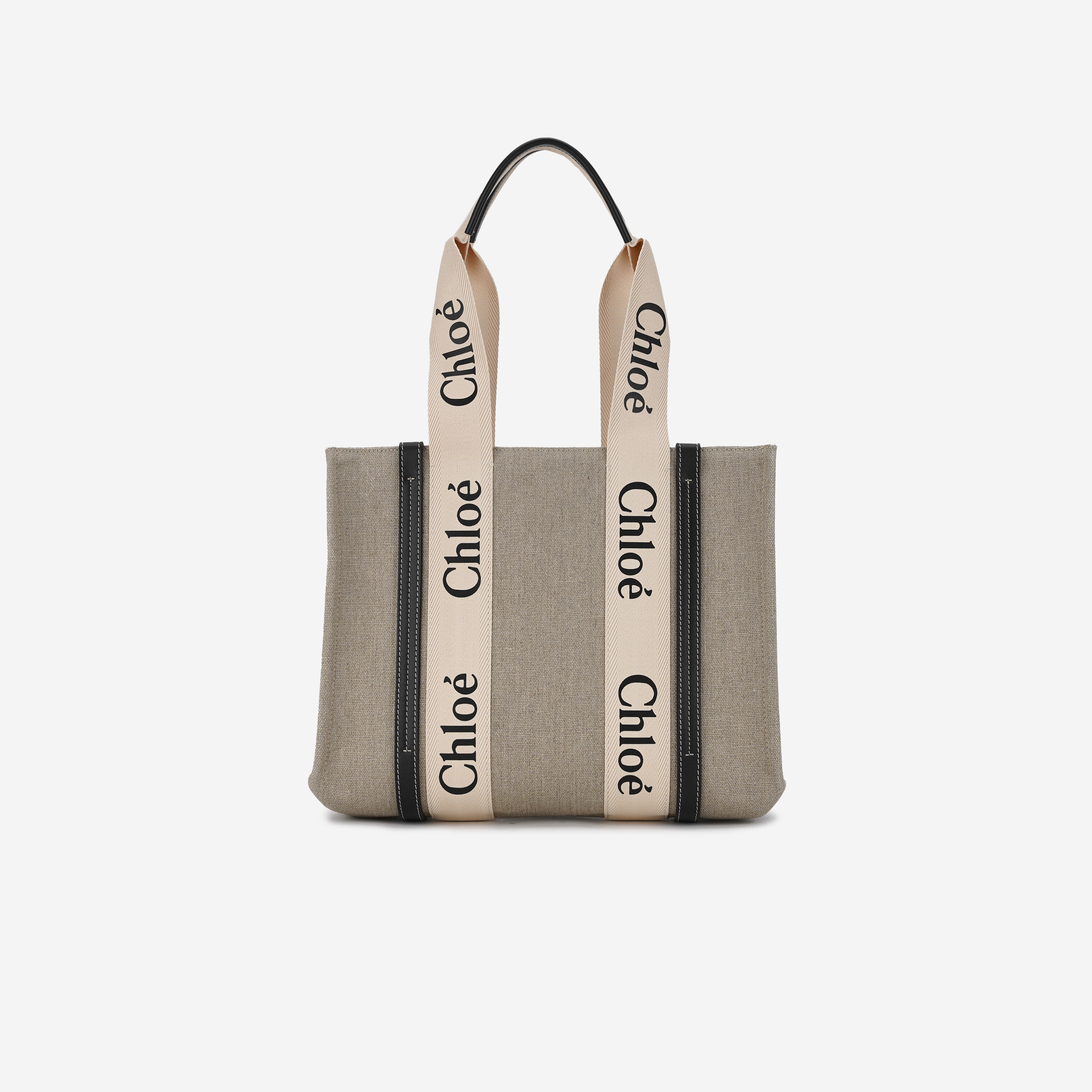 끌로에 우디 미디움 토트백 화이트 블루 | KREAM