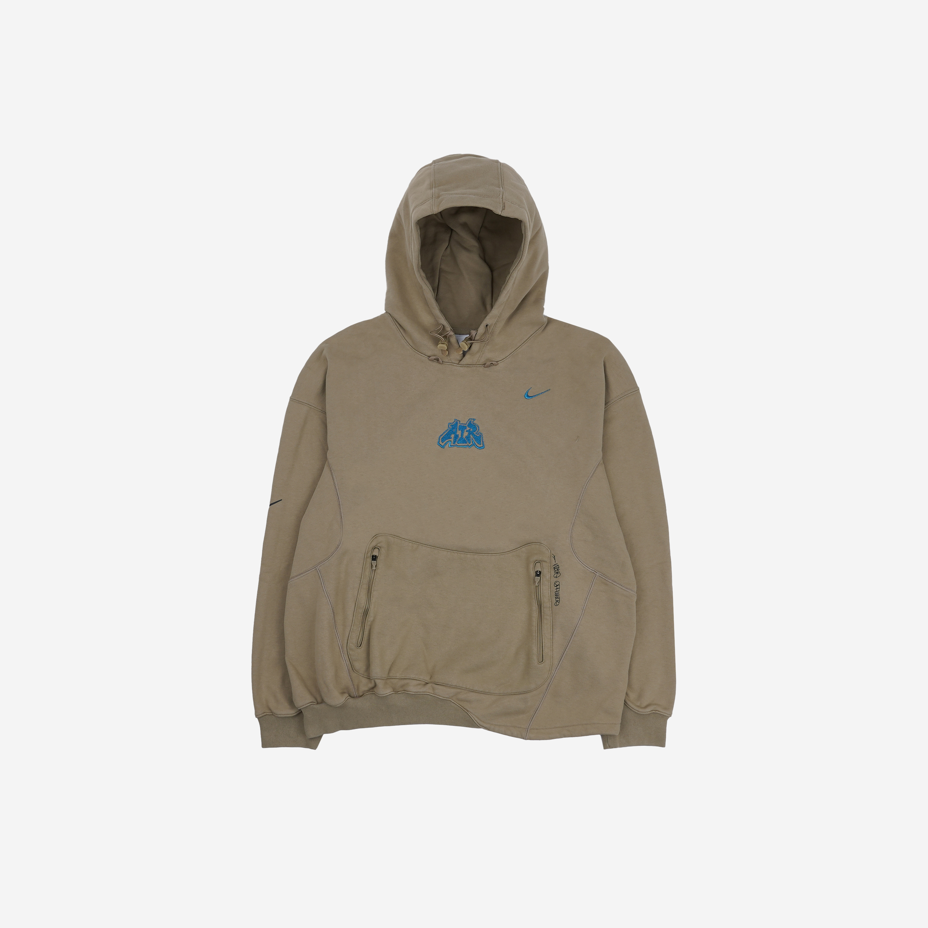 나이키 x 오프화이트 NRG 플리스 후드 카키 - 아시아 | KREAM