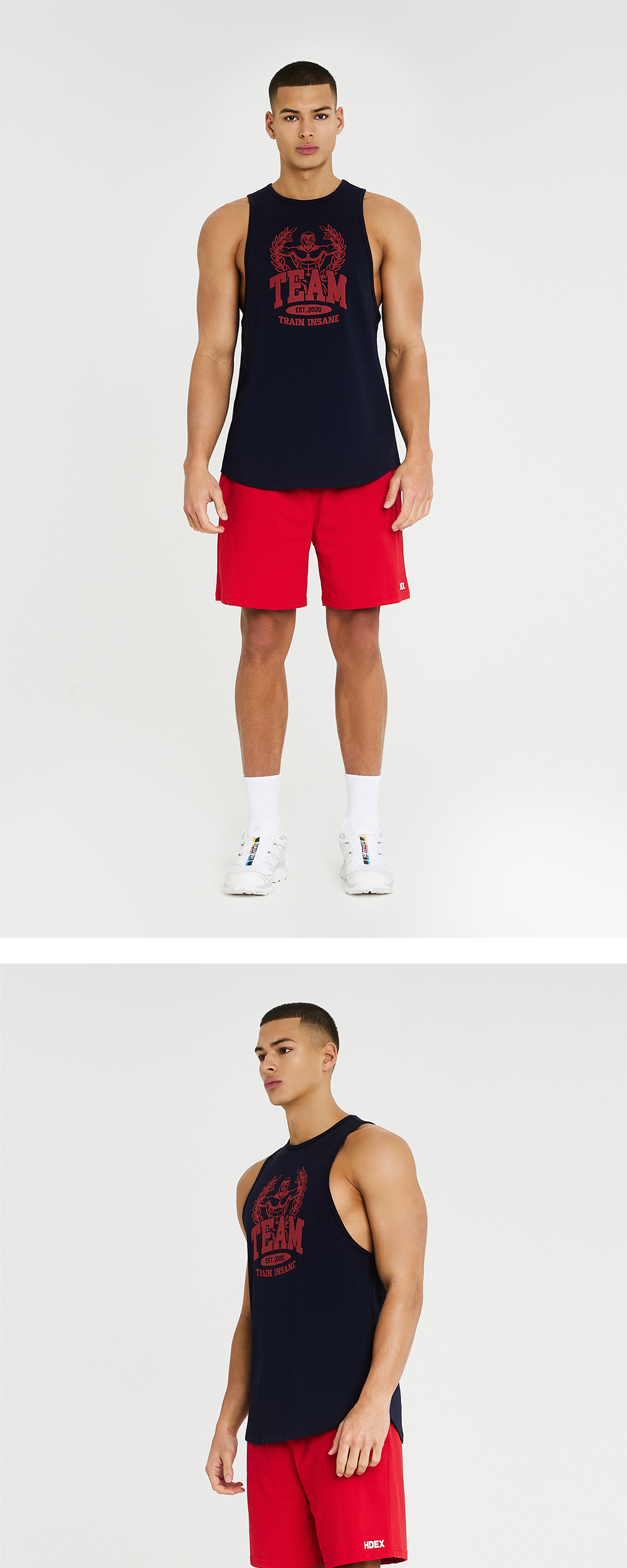 에이치덱스 머슬맨 슬리브리스 네이비 | HDEX | KREAM