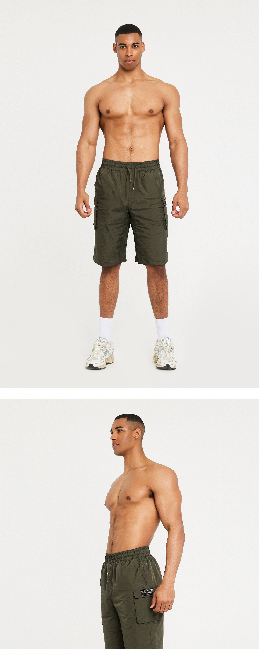 에이치덱스 카고 나일론 더블 쇼츠 그레이 | HDEX | KREAM