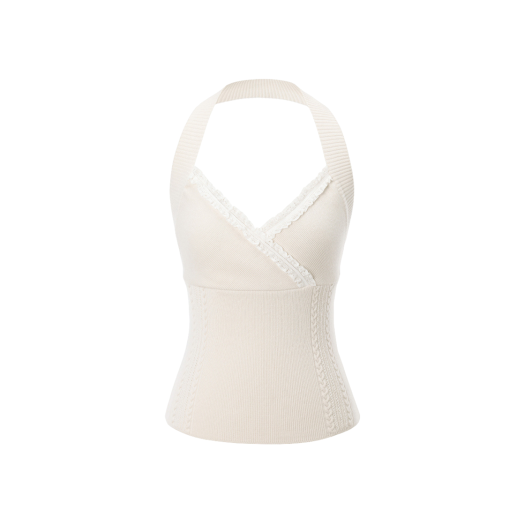 (W) 쓰리타임즈 베이 탱크 탑 아이보리 | Threetimes | KREAM