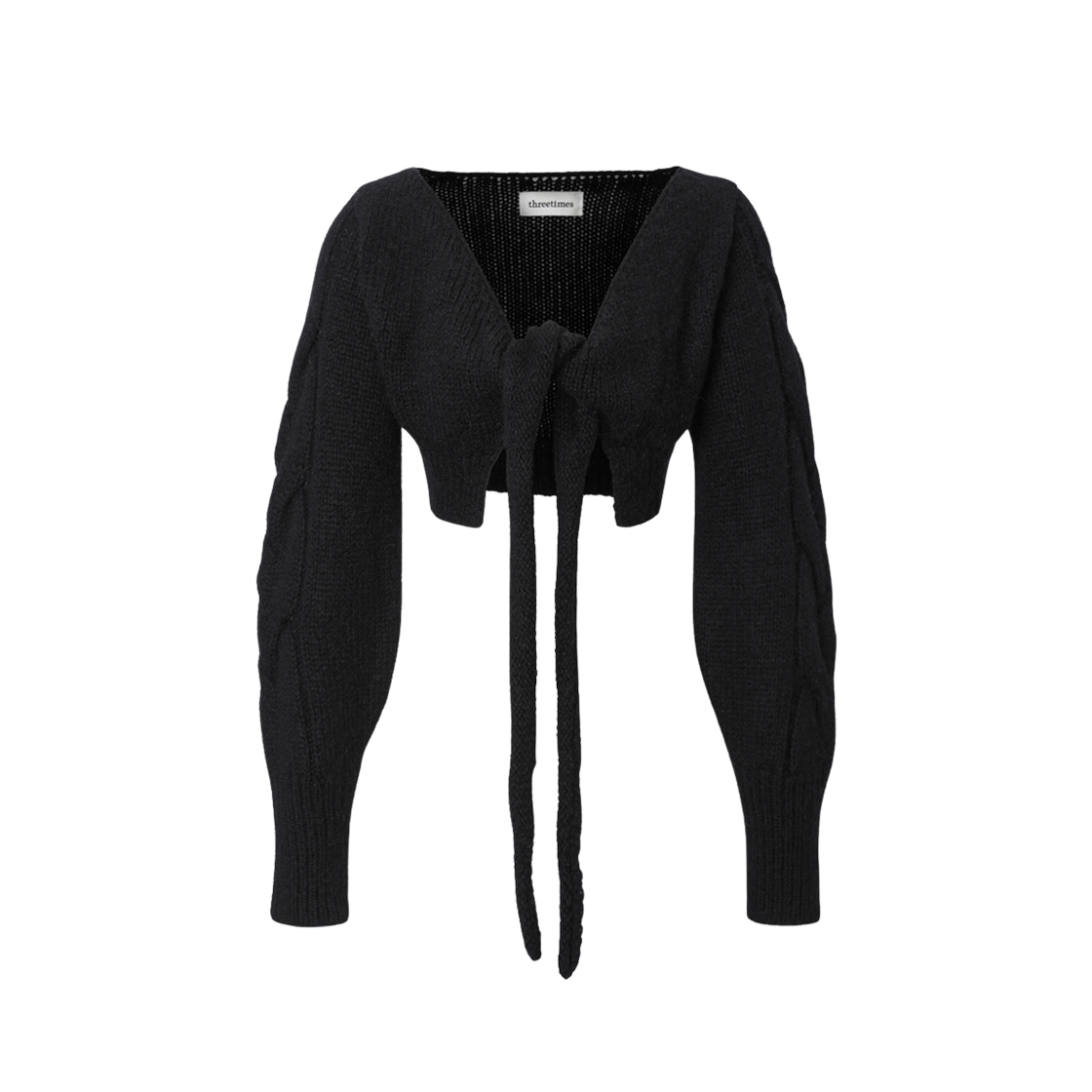 (W) 쓰리타임즈 밤비 볼레로 블랙 | Threetimes | KREAM