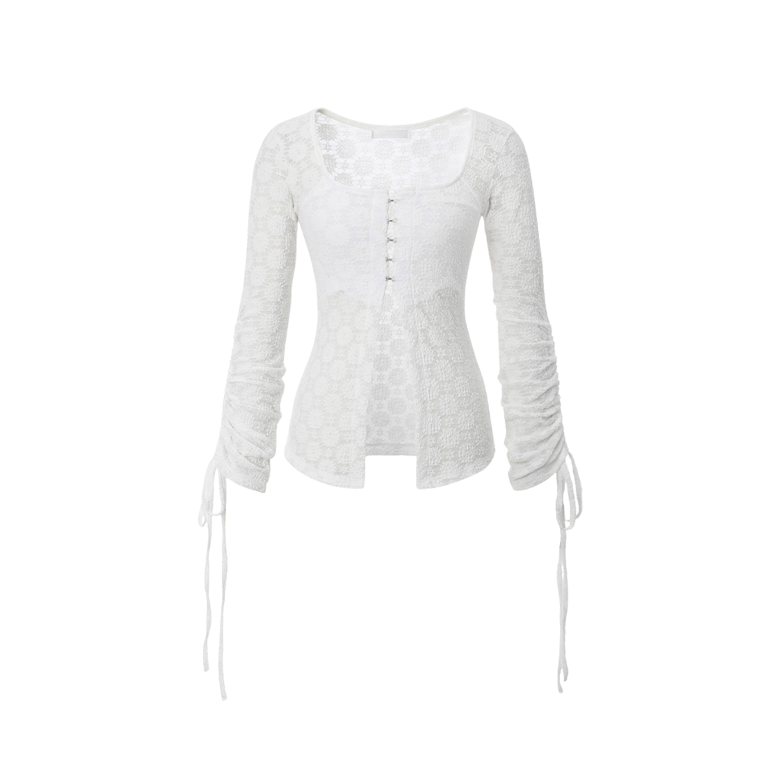 (W) 쓰리타임즈 포지 탑 아이보리 | Threetimes | KREAM