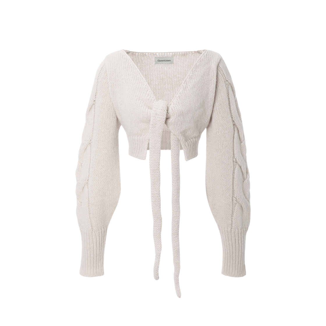 (W) 쓰리타임즈 밤비 볼레로 베이지 | Threetimes | KREAM