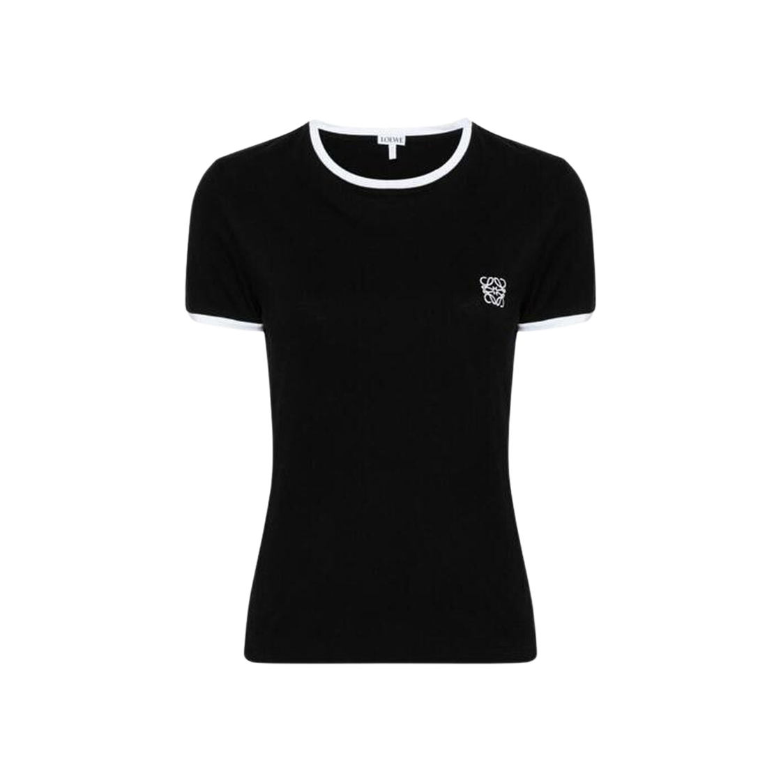 (W) 로에베 아나그램 코튼 티셔츠 블랙 화이트 | Loewe | KREAM