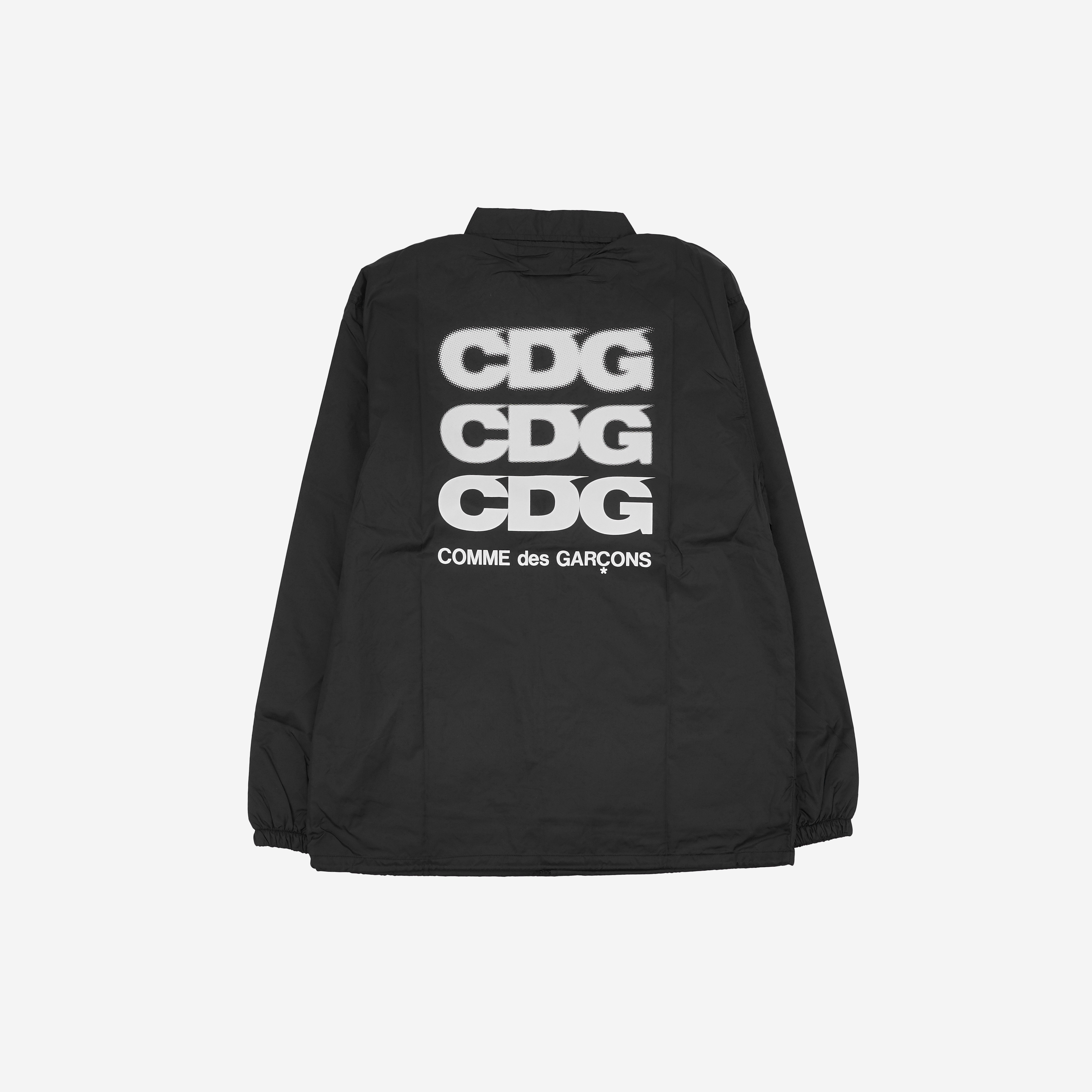 CDG 로고 코치 자켓 블랙 | KREAM