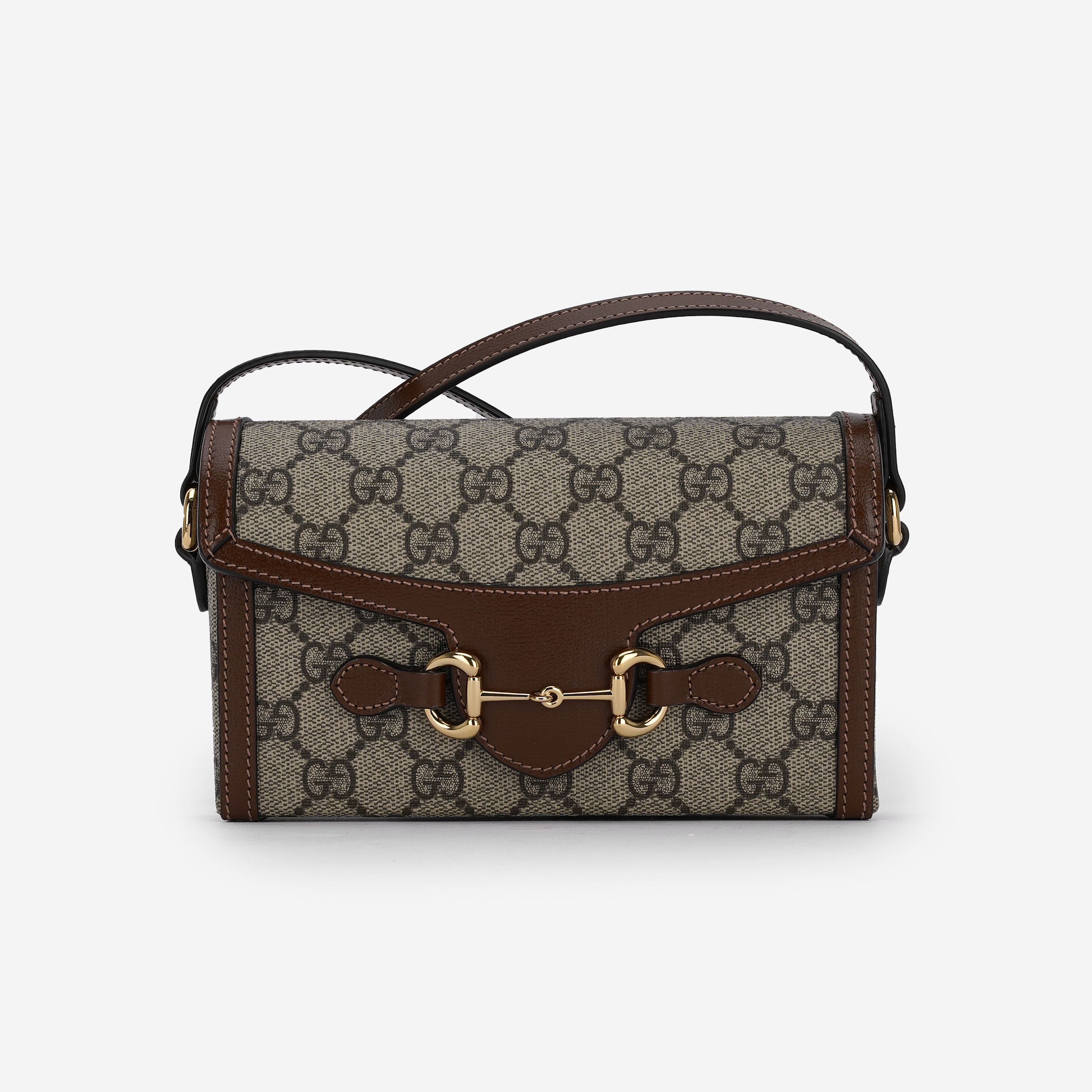 구찌 홀스빗 1955 미니백 베이지 에보니 브라운 | KREAM