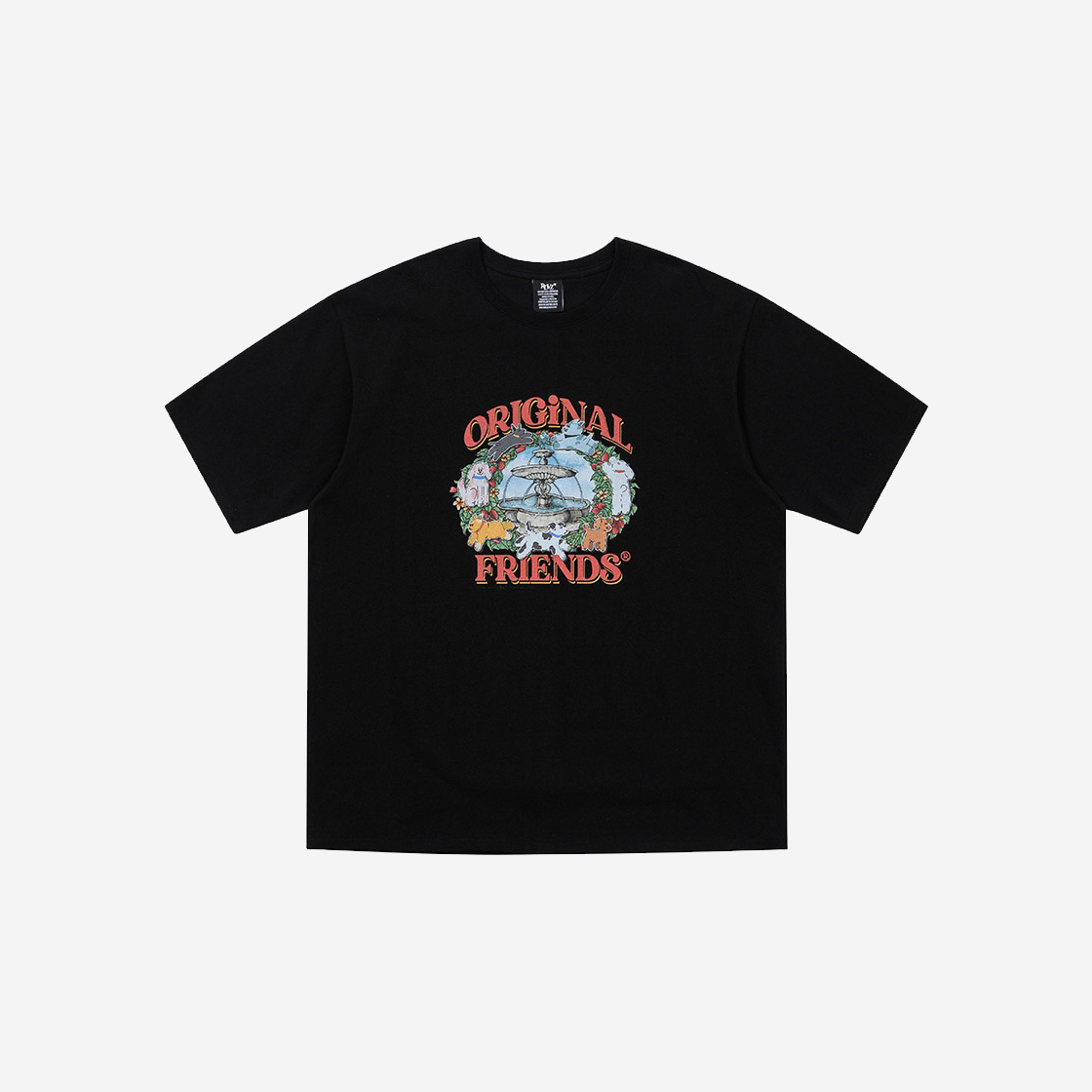 알디브이제트 오리지널 퍼피 프랜즈 티셔츠 블랙 | RDVZ | KREAM