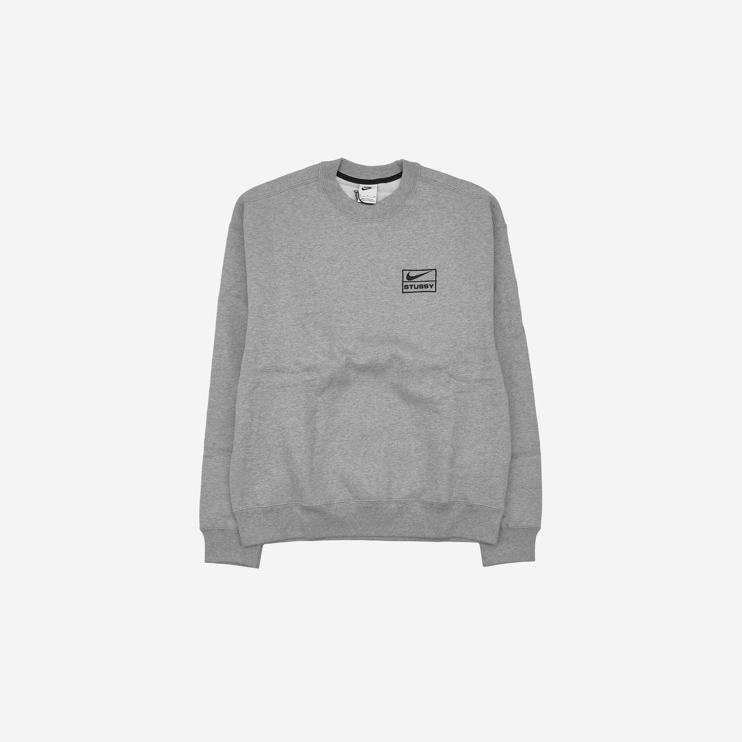 나이키 x 스투시 NRG 플리스 크루넥 다크 그레이 헤더 (DO9337-063) | KREAM