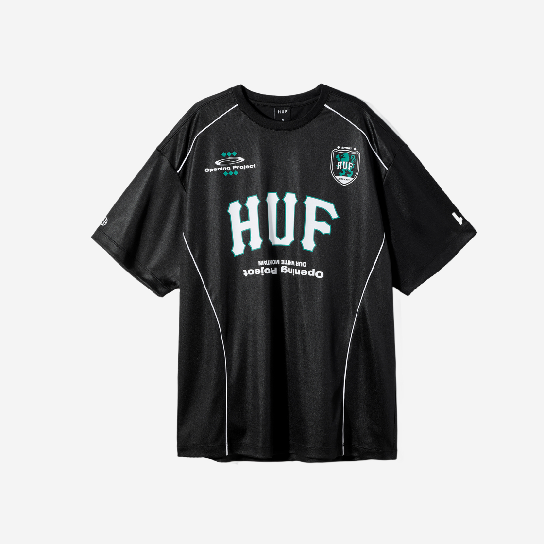 허프 x 오프닝 프로젝트 풋볼 저지 블랙 | HUF | KREAM