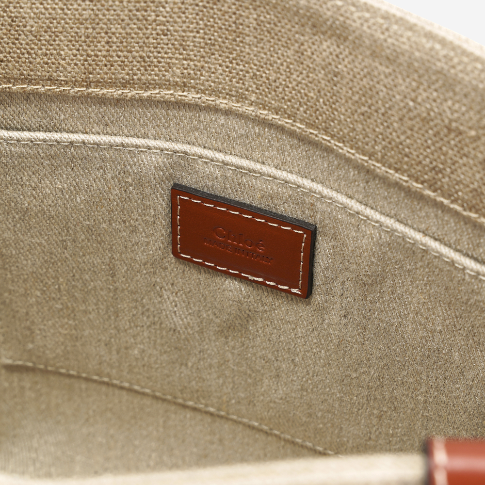 끌로에 우디 스몰 토트백 화이트 브라운 | Chloe | KREAM