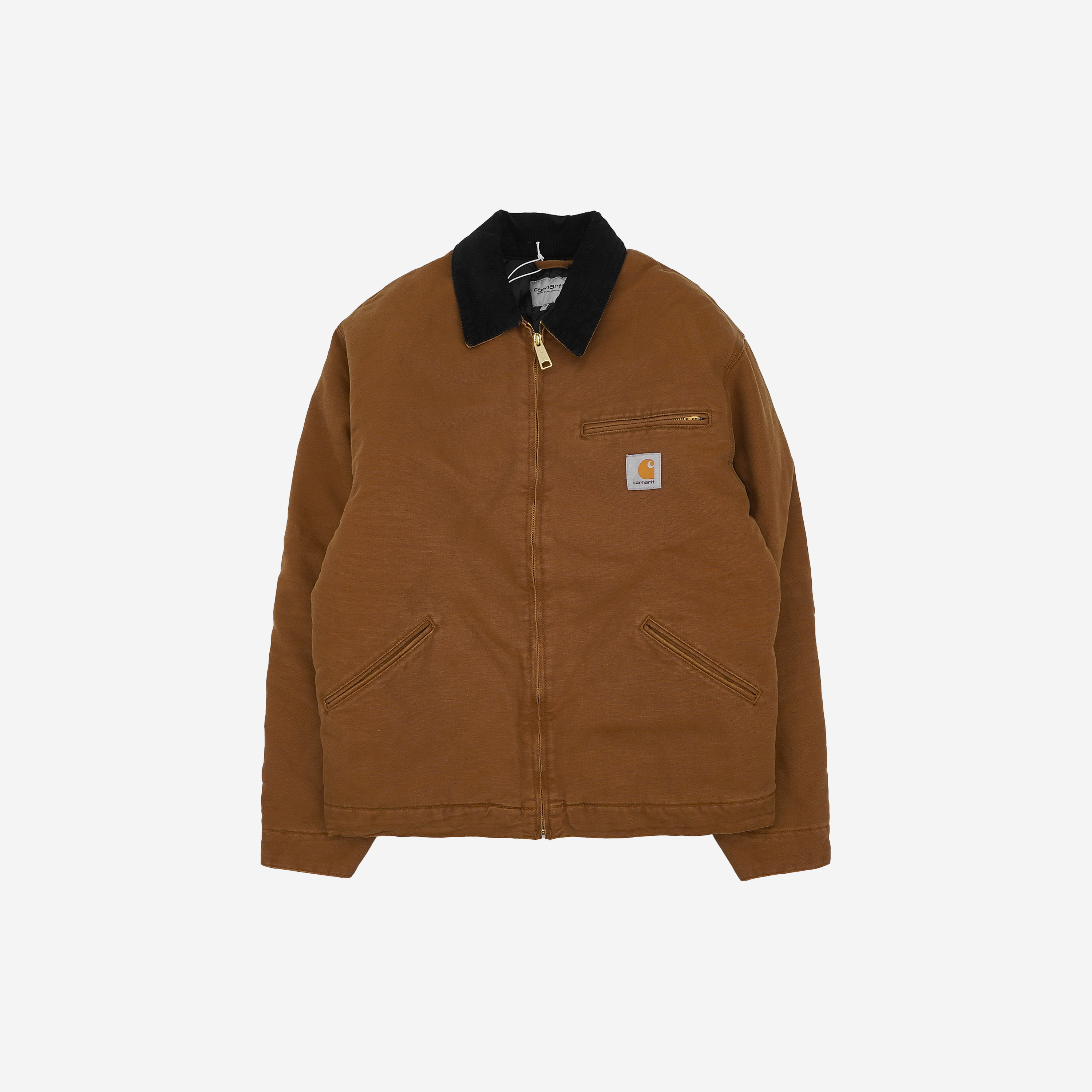 칼하트 WIP 오가닉 디어본 캔버스 OG 디트로이트 자켓 딥 해밀턴 브라운 에이지드 캔버스 - 윈터 | KREAM