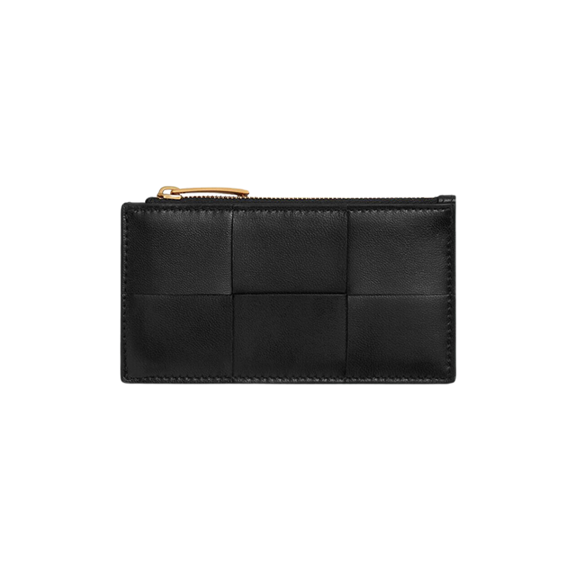 보테가 베네타 카세트 지퍼 카드 케이스 블랙 Bottega Veneta Kream