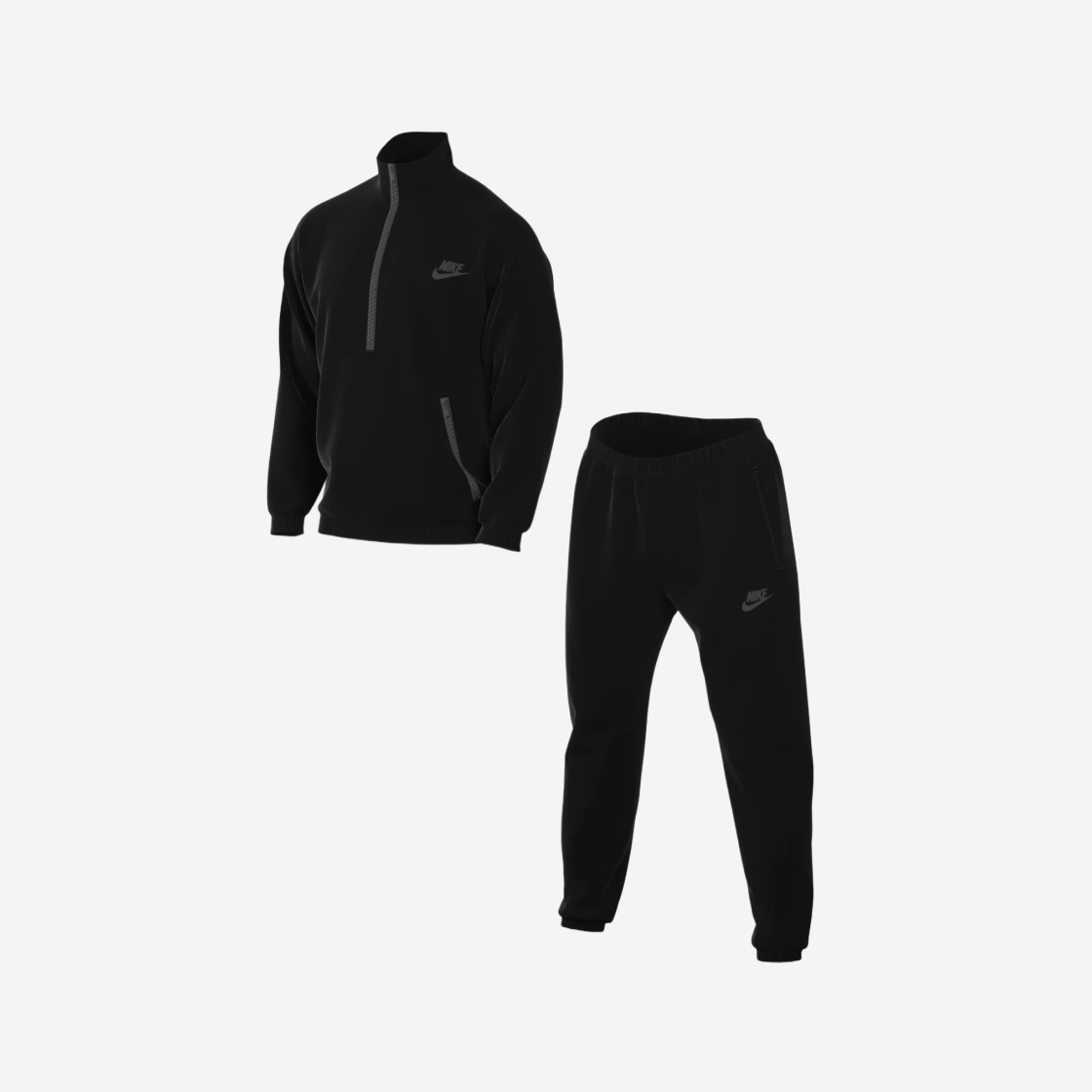 나이키 NSW 스포츠 에센셜 폴리니트 트랙수트 블랙 | Nike | KREAM