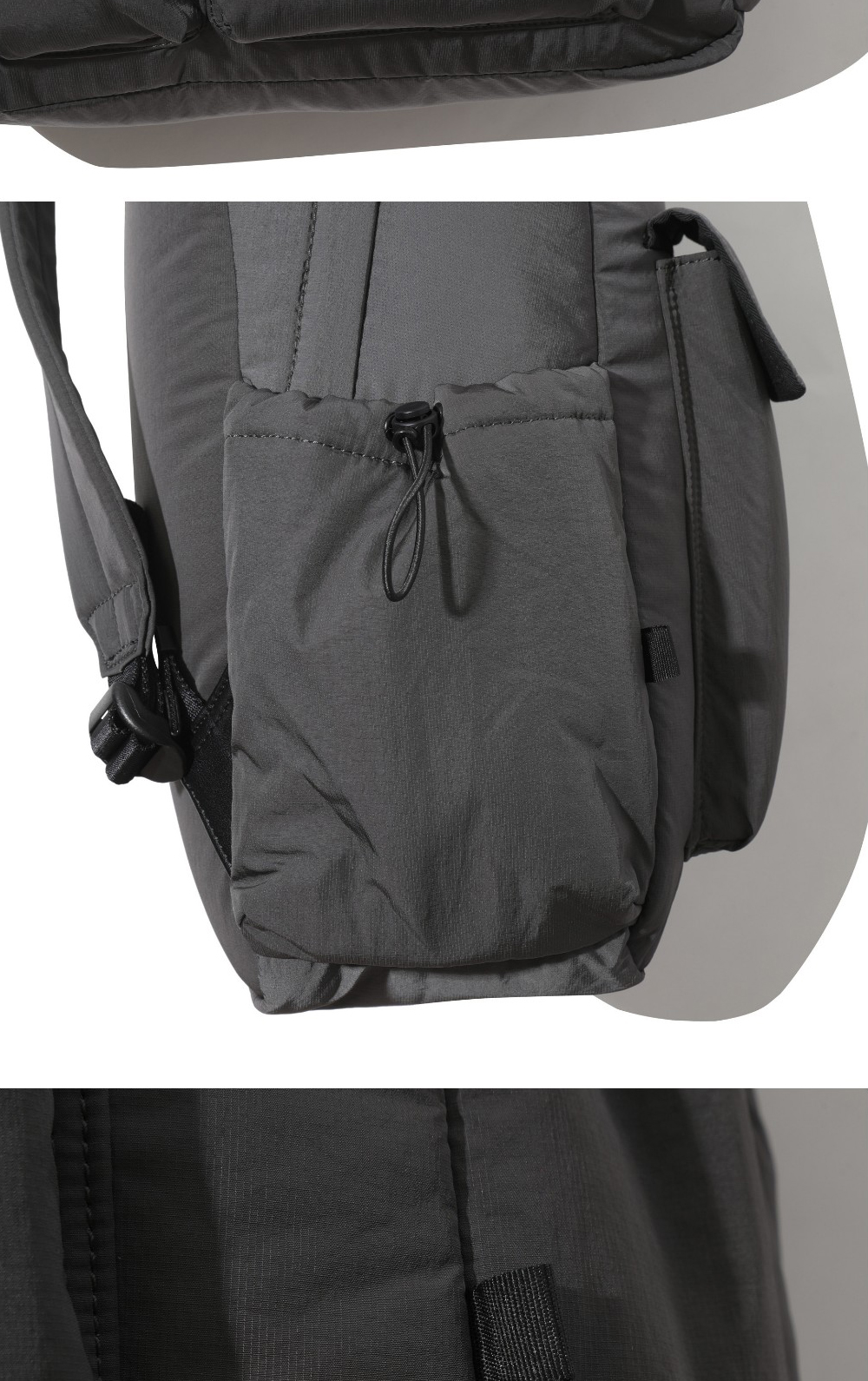 커스텀멜로우 에센셜 나일론 백팩 그레이 | Customellow | KREAM