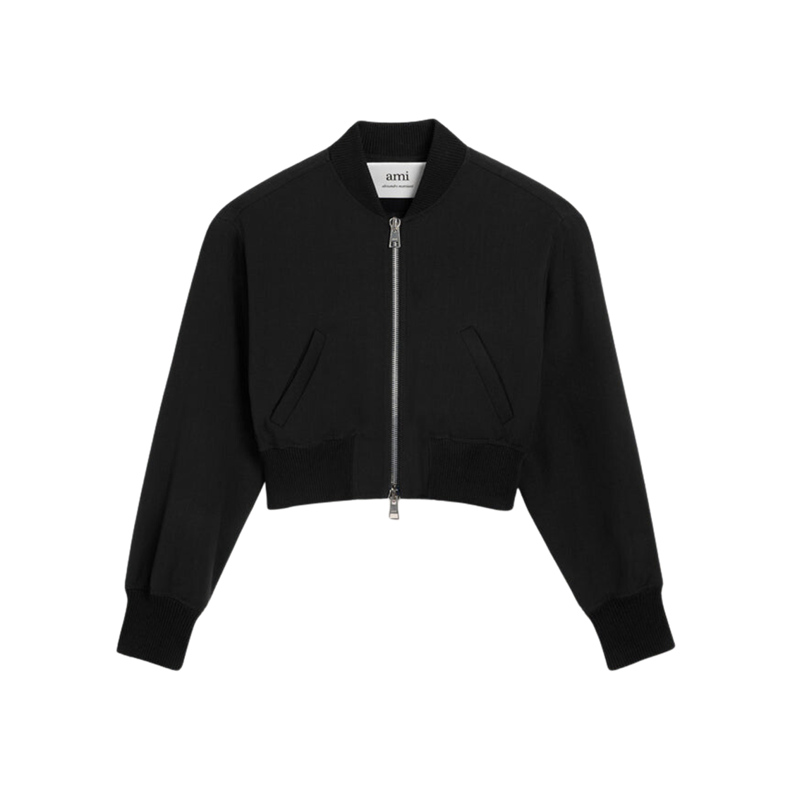 (W) 아미 지퍼 봄버 자켓 블랙 | AMI | KREAM