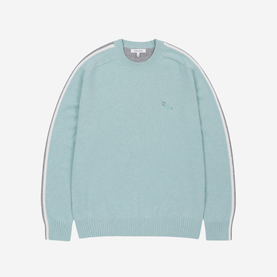 아모프레 슬리브 블록 풀오버 민트 | AMOUPRE | KREAM