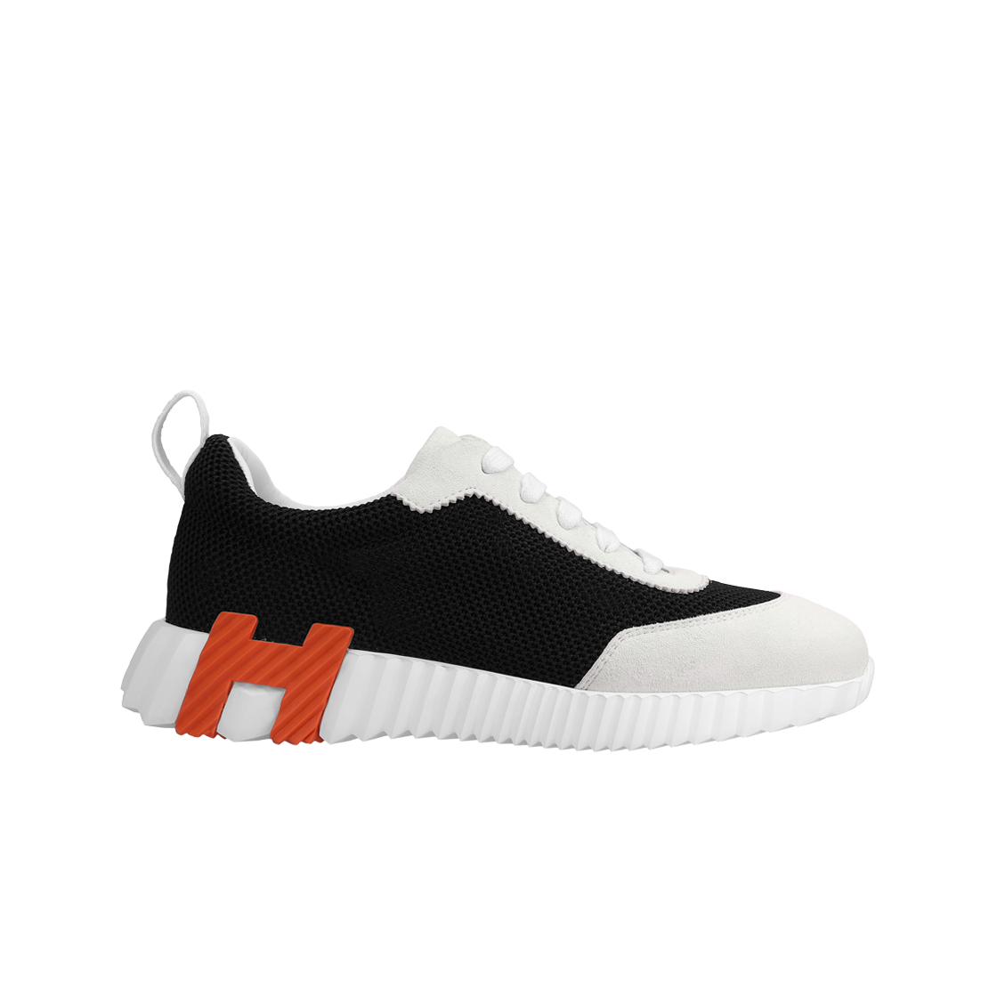 (W) 에르메스 바운싱 스니커즈 메쉬 스웨이드 고트스킨 & 누아 블랑 | Hermes | KREAM