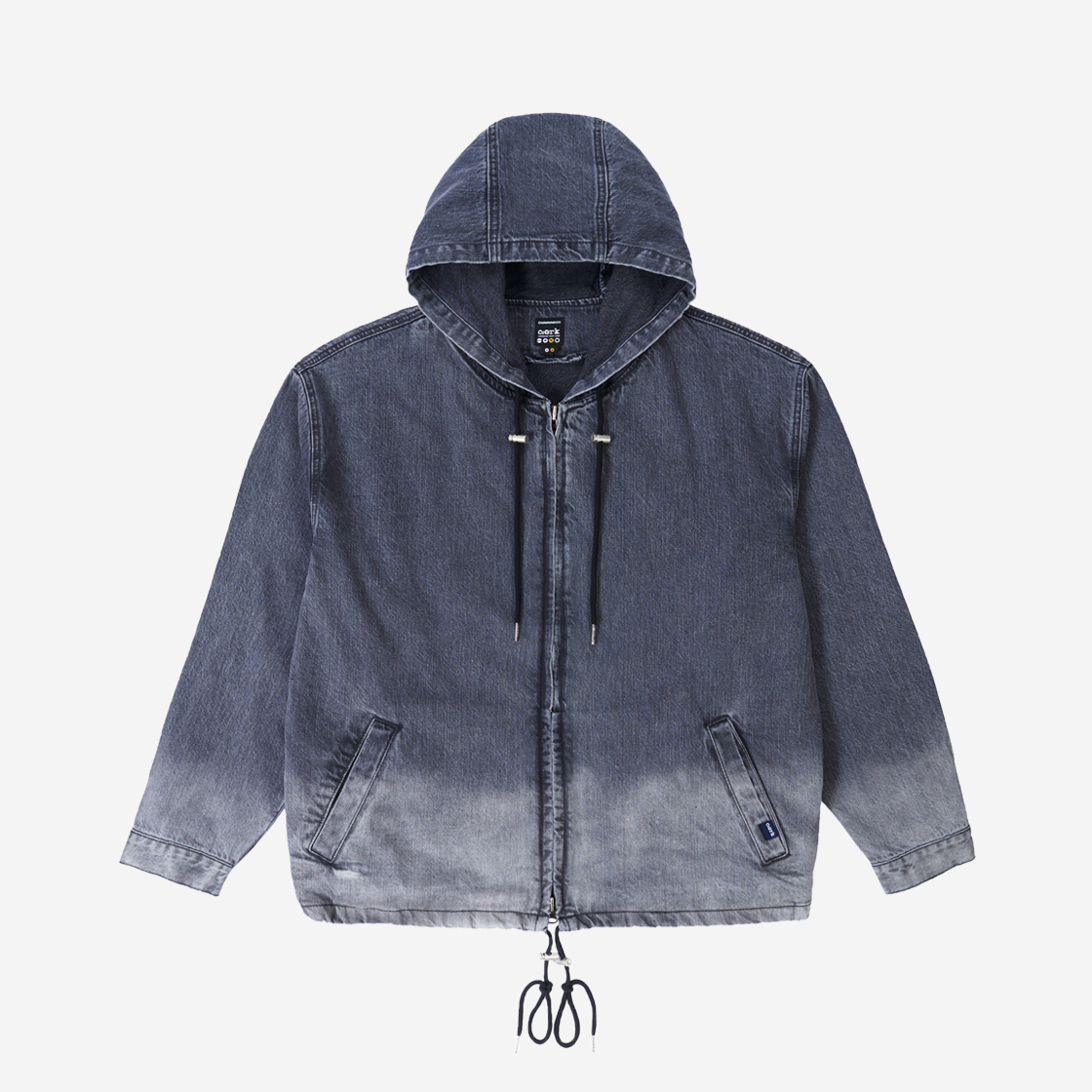 률앤와이 데님 턱 후드 점퍼 그레이 | RYUL+WAI: | KREAM