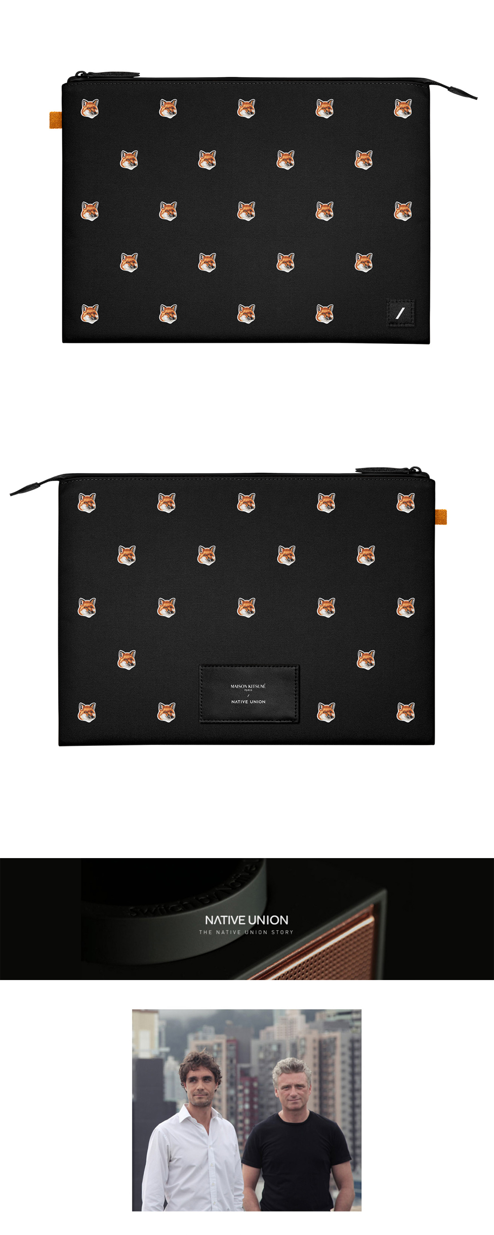 네이티브유니온 x 메종 키츠네 올 오버 폭스 헤드 15/16인치 슬리브 | Native Union | KREAM