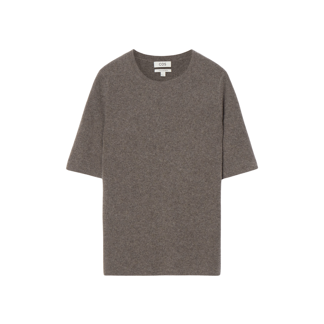 (W) 코스 퓨어 캐시미어 티셔츠 다크 브라운 | COS | KREAM