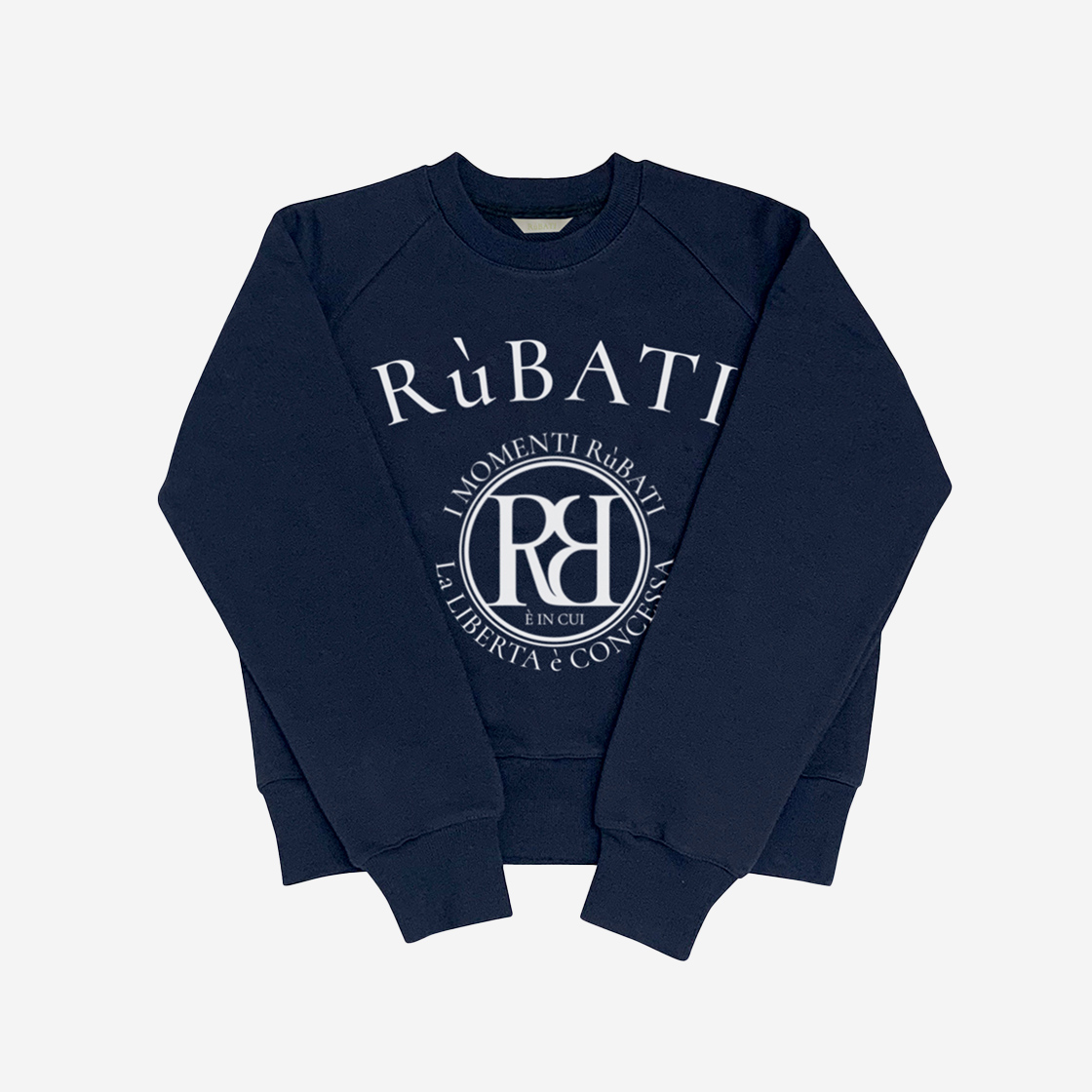 루바티 아크 로고 스웻셔츠 네이비 | RUBATI | KREAM