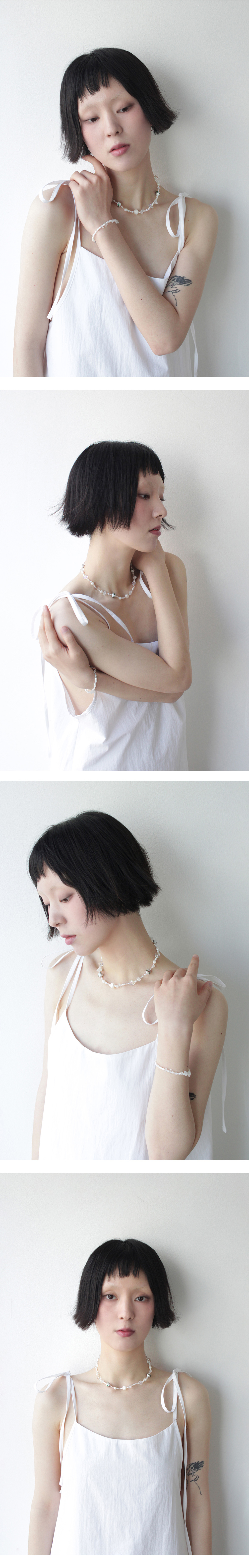 루바티 칼리스토 클로버 네크리스 화이트 | RUBATI | KREAM