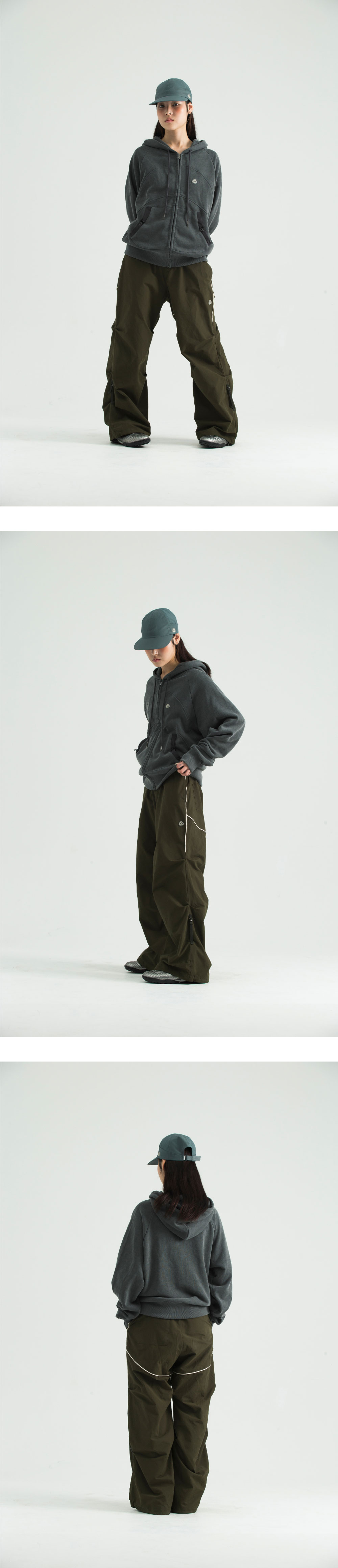 코이세이오 스트링 포켓 후드 집업 블랙 | COYSEIO | KREAM