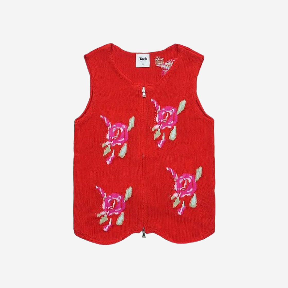 (W) 타크 오니카 자카드 탑 레드 | Tach | KREAM