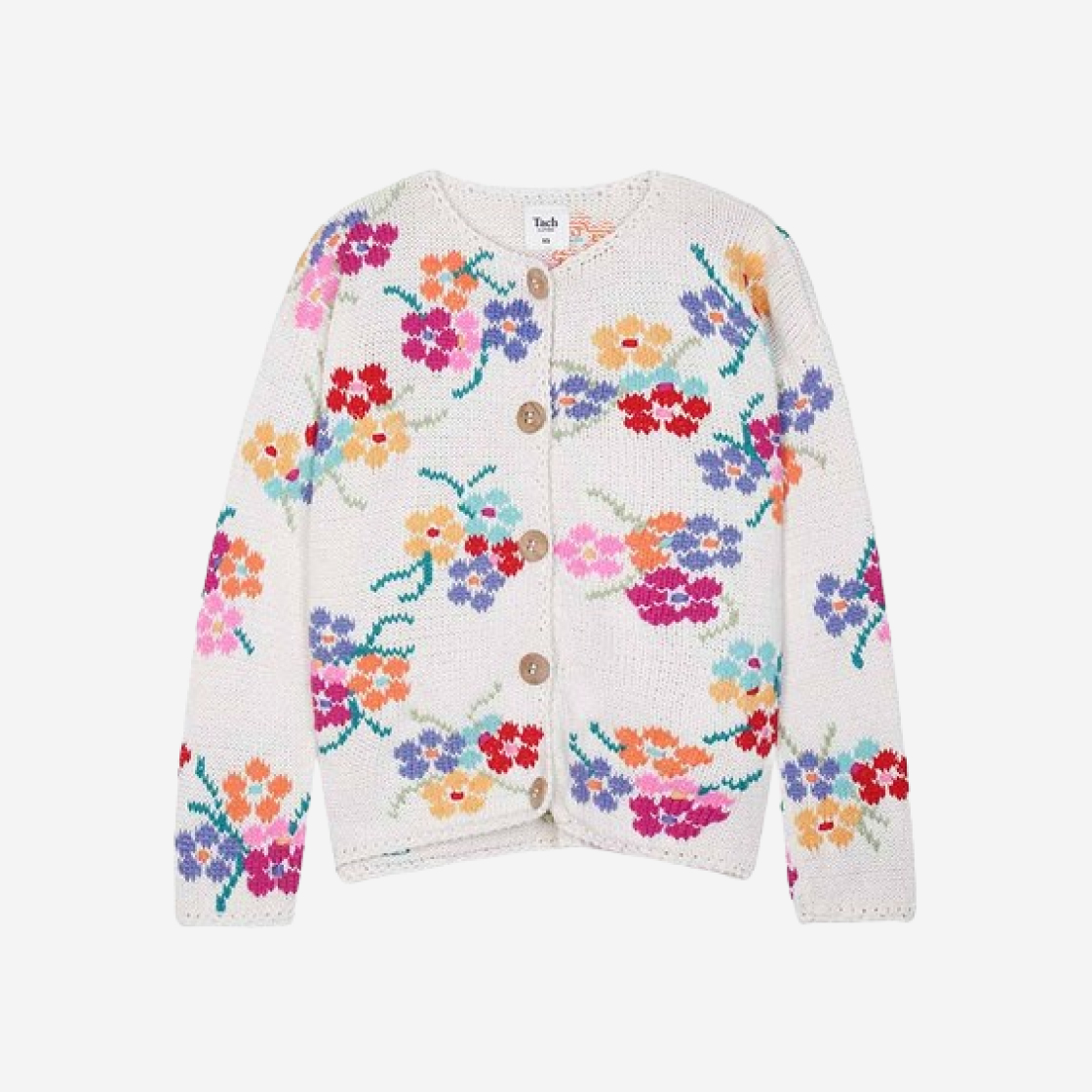 (W) 타크 아카시아 플로럴 니트 가디건 크림 | Tach | KREAM