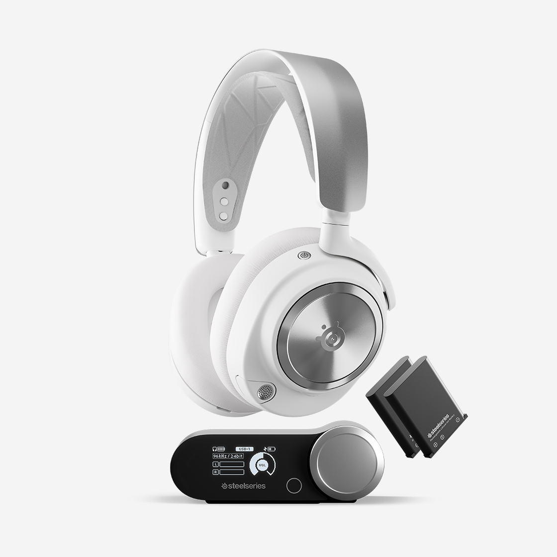 스틸시리즈 아크티스 노바 프로 무선 화이트 게이밍 헤드셋 | Steelseries | KREAM