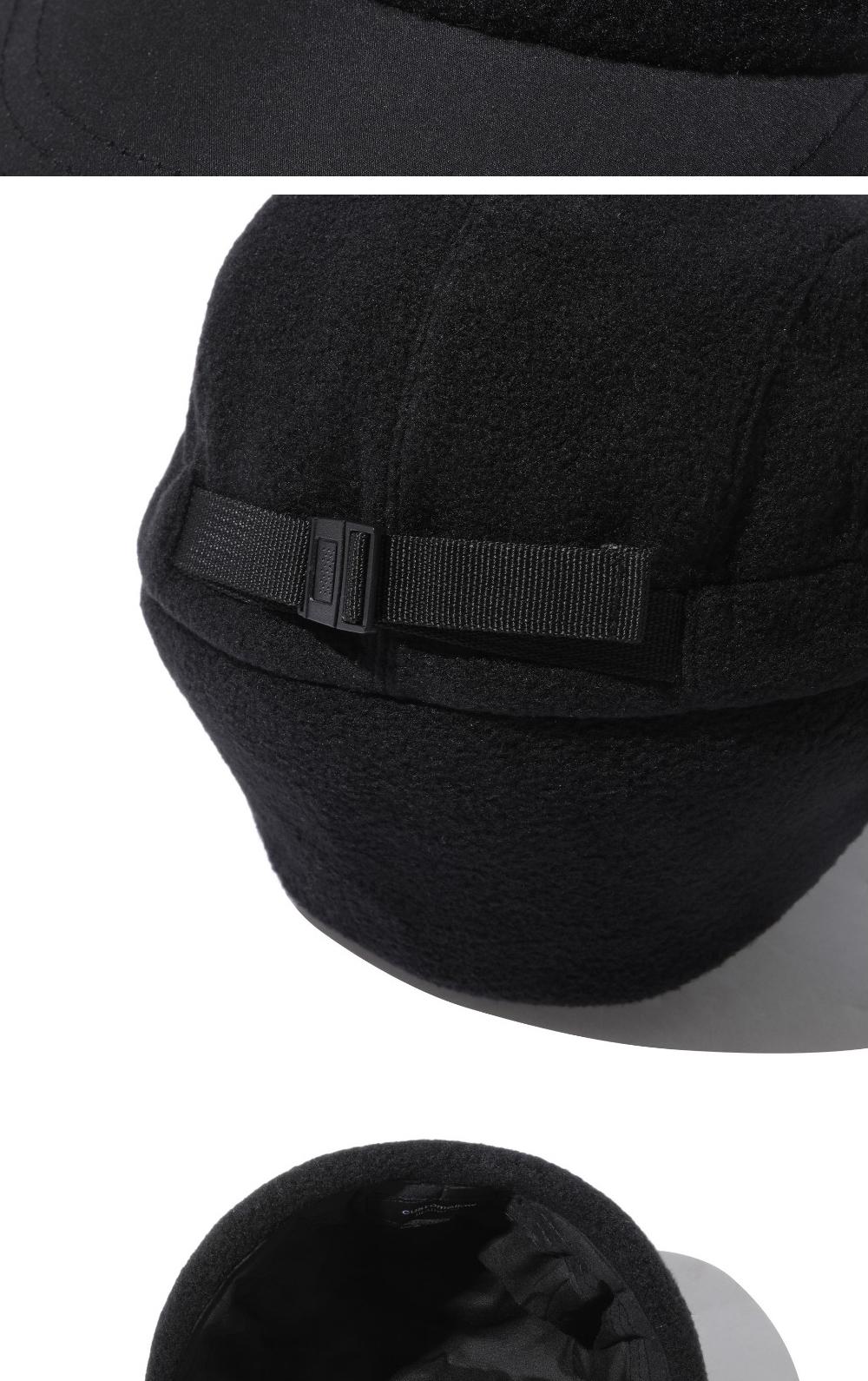 커스텀멜로우 플리스 이어머프 로고 캡 블랙 | Customellow | KREAM