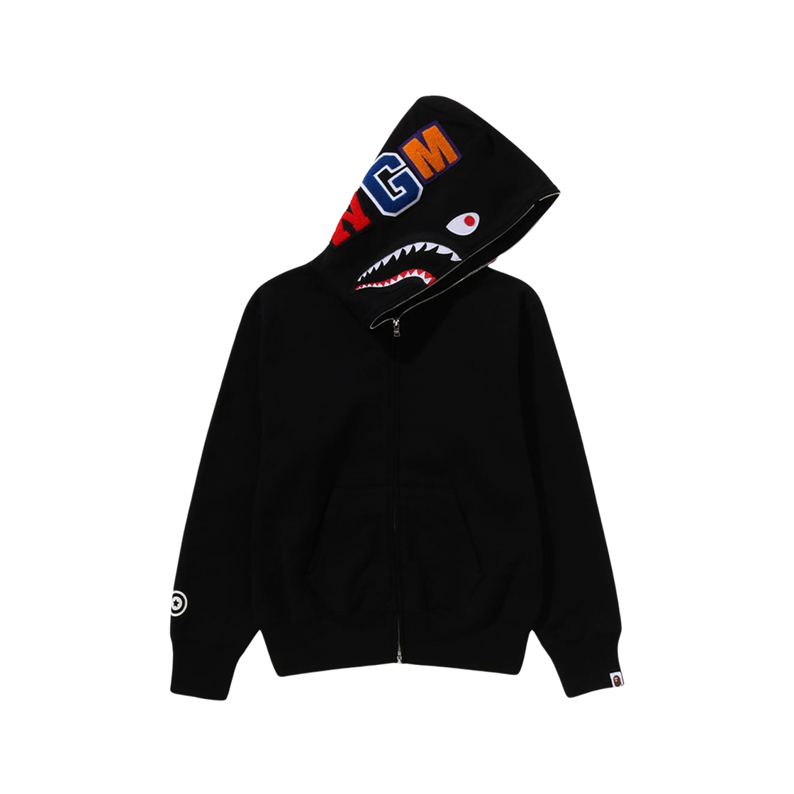 (W) 베이프 샤크 풀 집 후드 블랙 | BAPE | KREAM