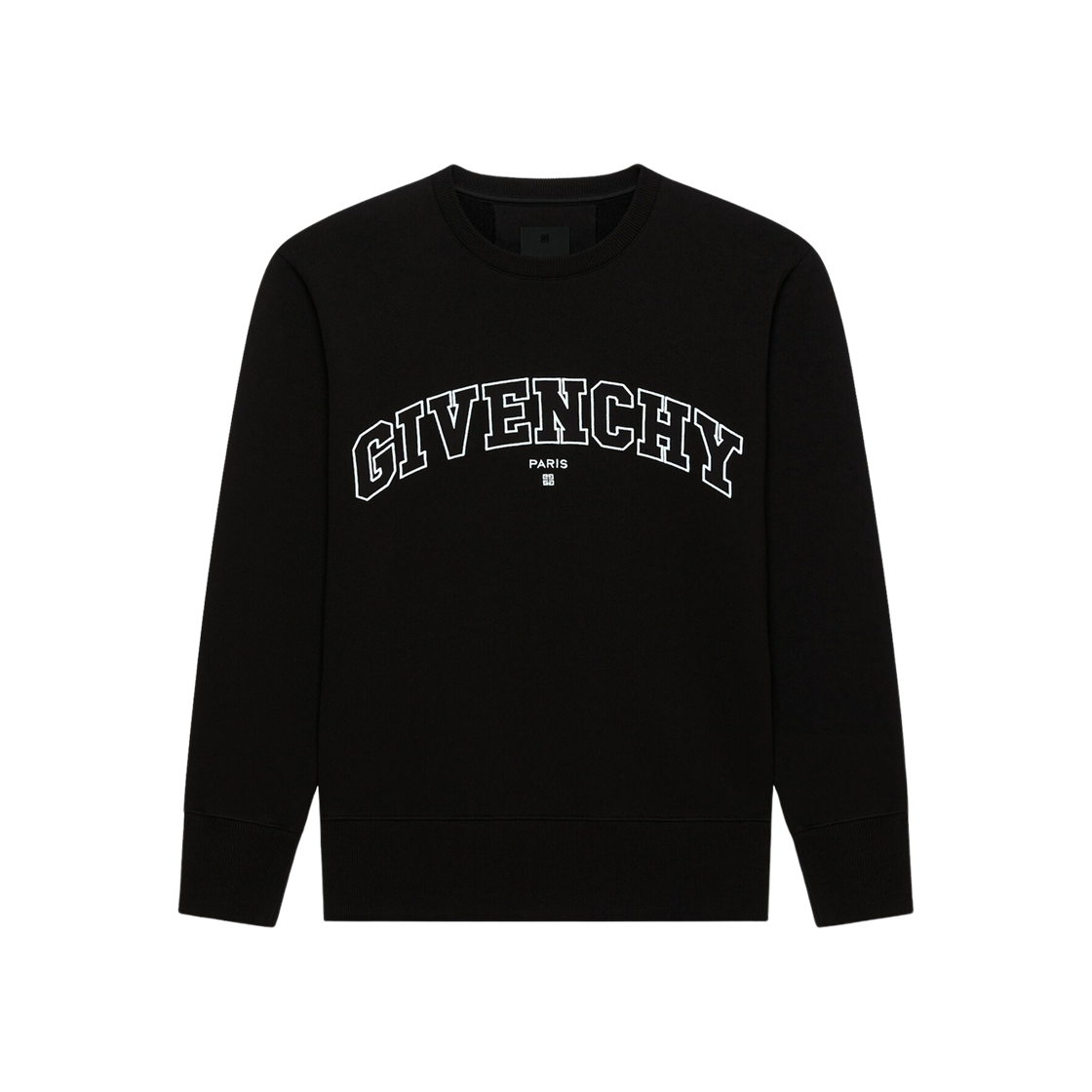 지방시 컬리지 슬림 핏 플리스 스웨트셔츠 플리스 블랙 | Givenchy | KREAM